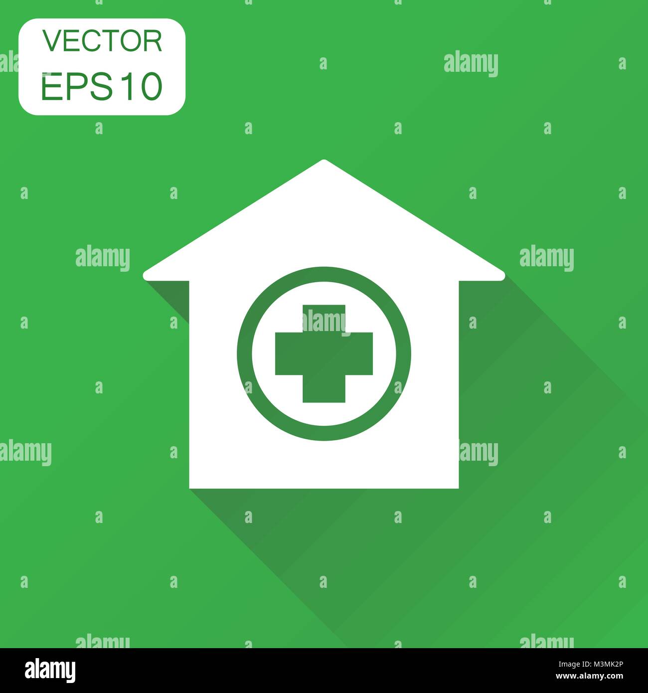 Hospital building icon. Business concept infirmary medical clinic sign ...