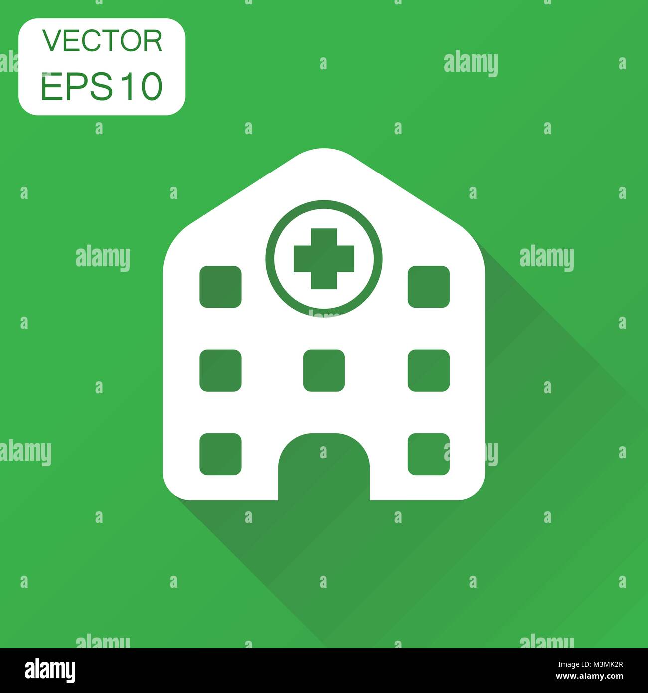 Hospital building icon. Business concept infirmary medical clinic sign ...
