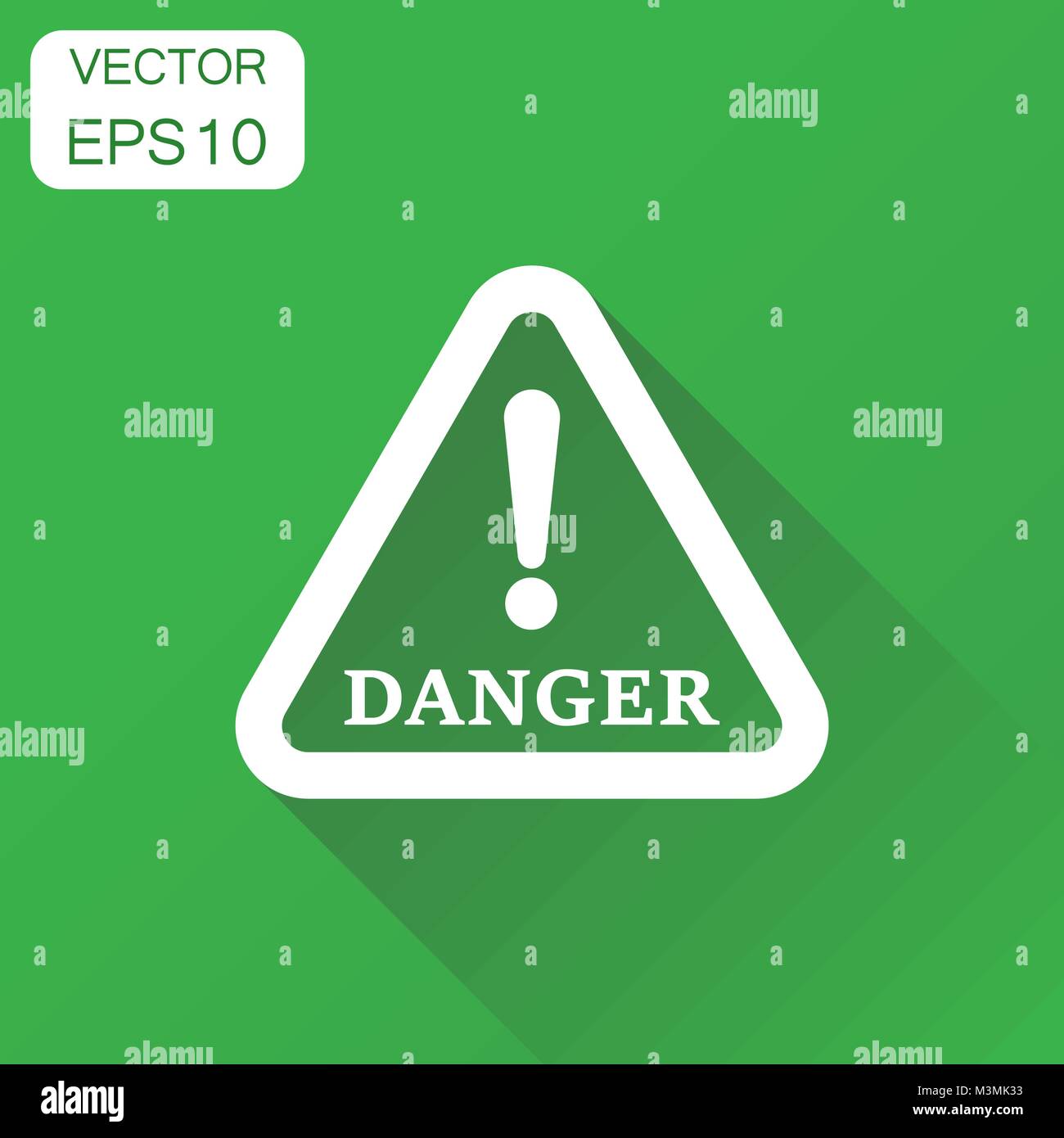 Danger sign icon. Business concept attention caution sign pictogram ...