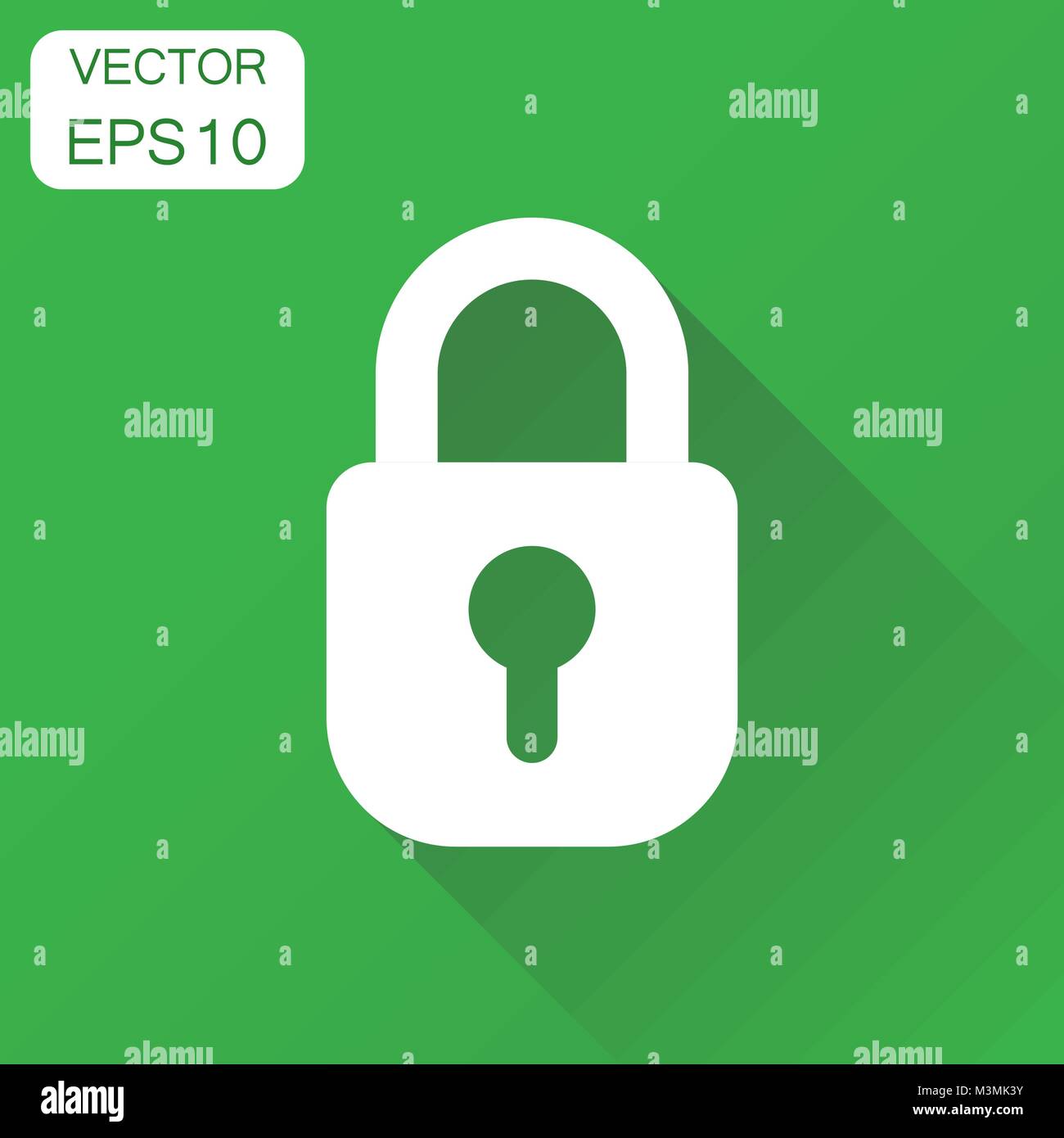 Lock icon. Business concept padlock locker pictogram. Vector ...