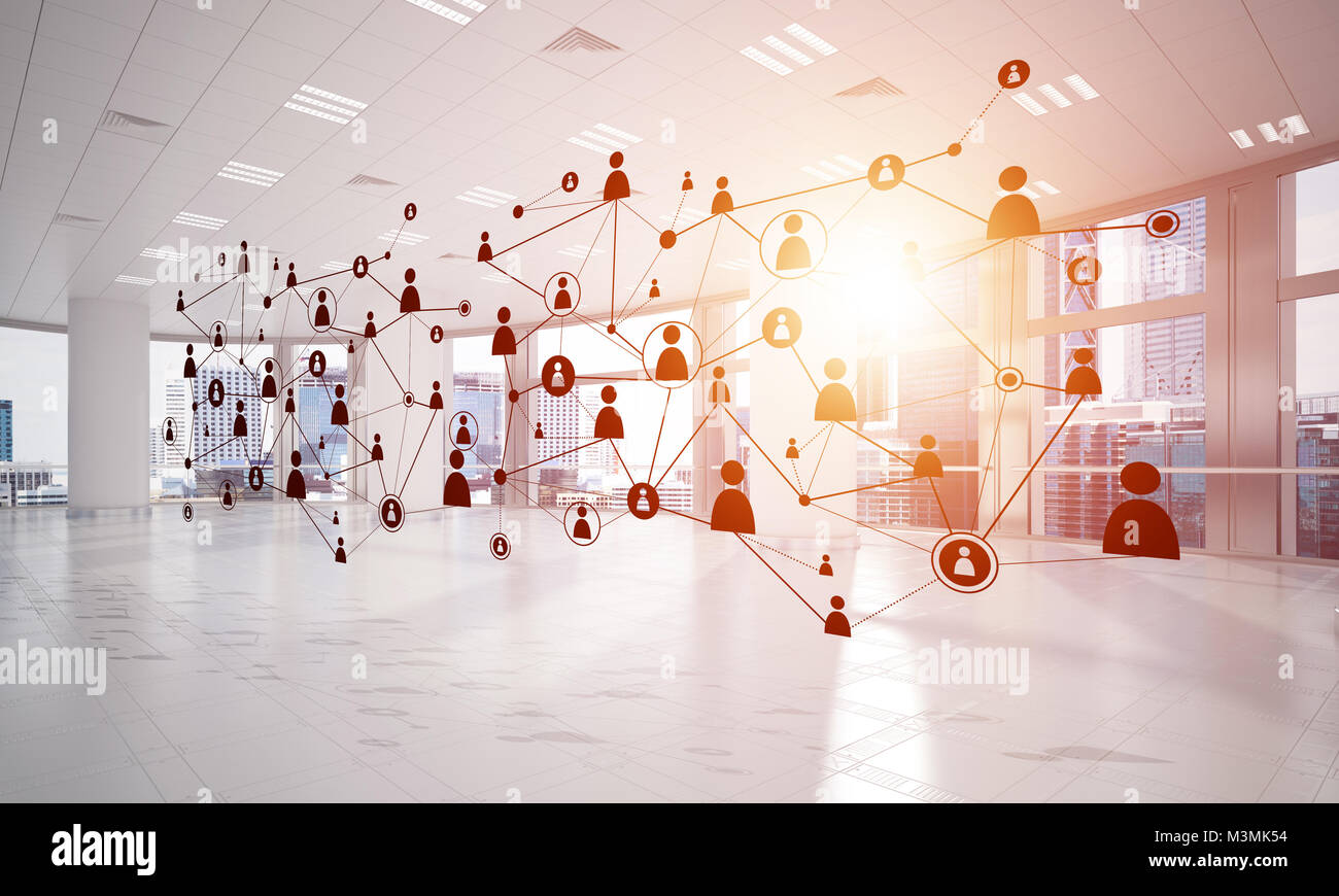 Networking and wireless connection as concept for effective modern ...