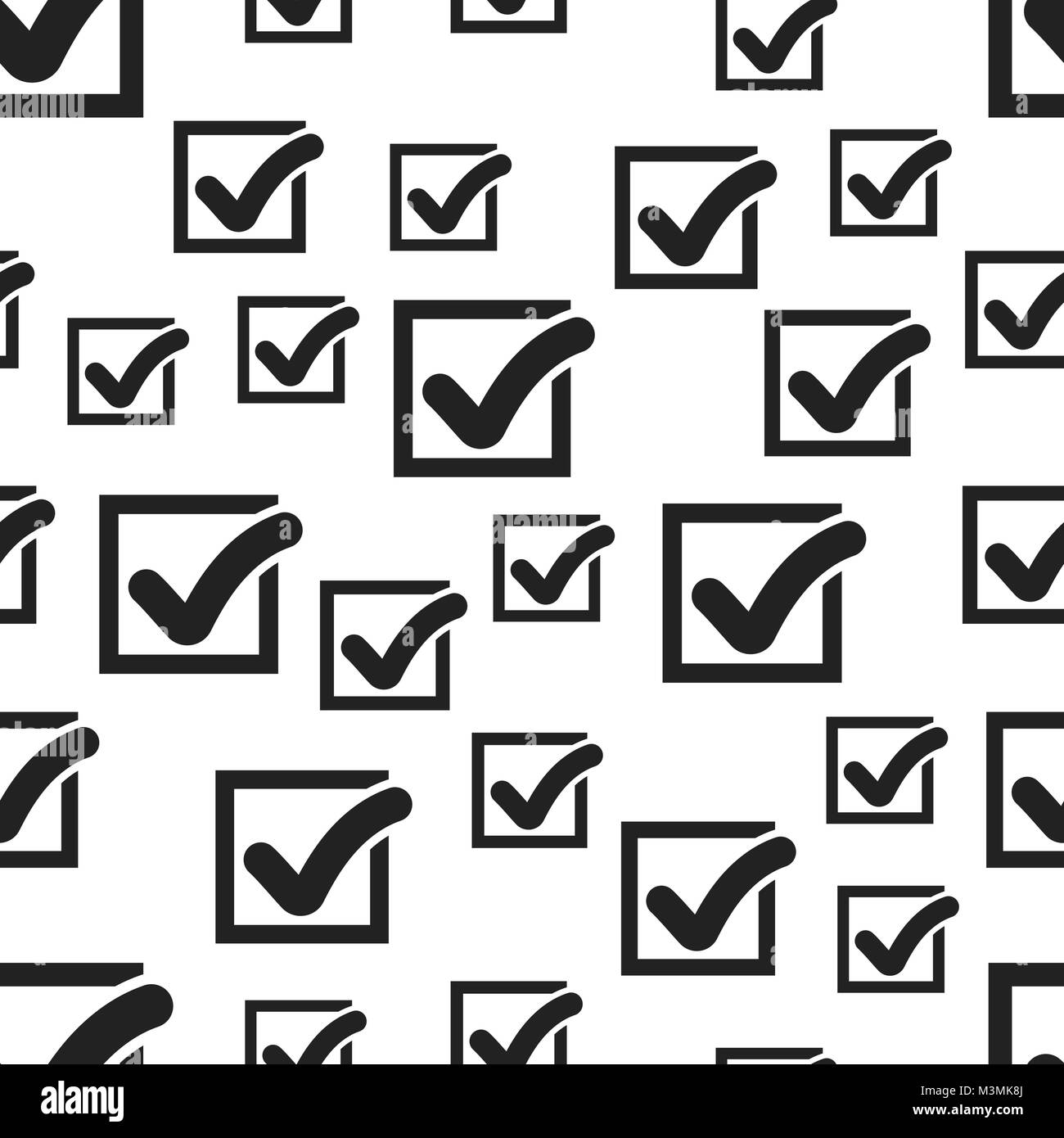 Checkbox illustration Black and White Stock Photos & Images - Alamy