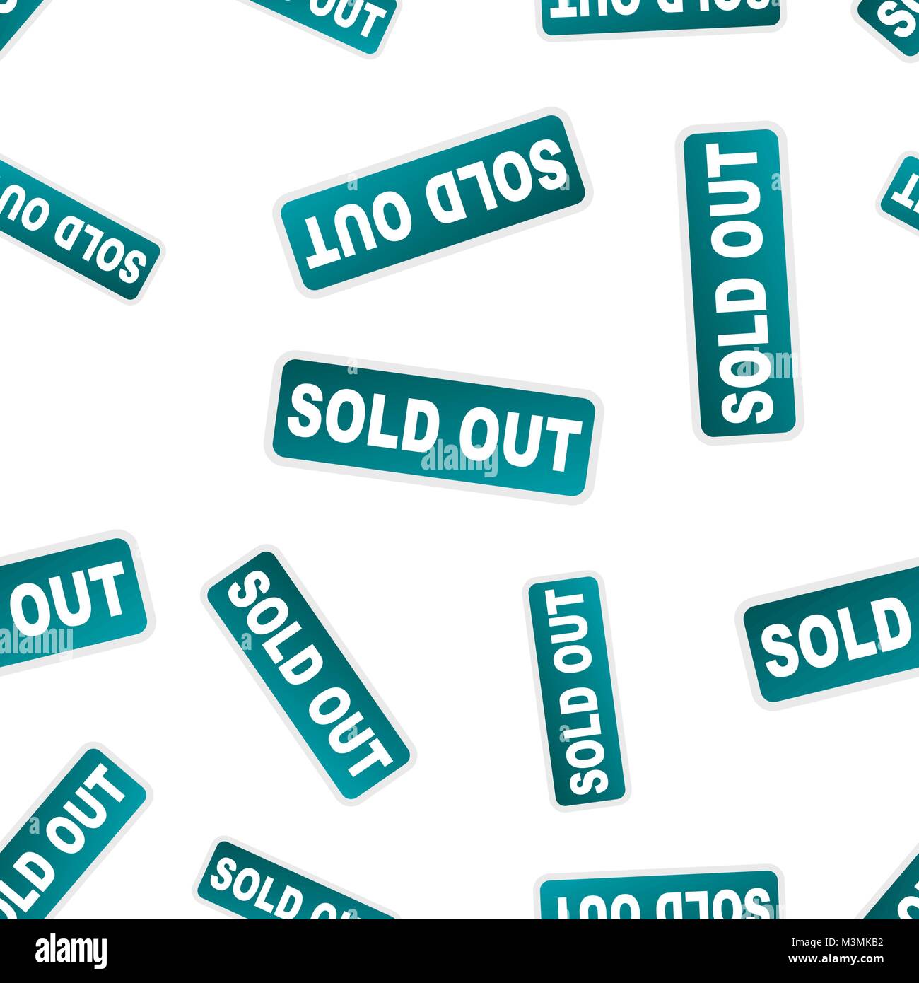 Sold out stamp seamless pattern. Business concept sold out pictogram ...