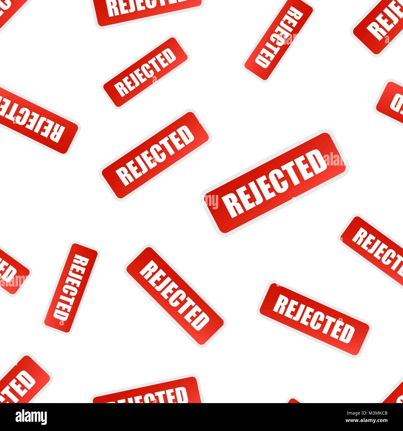 Rejected stamp seamless pattern. Business concept reject pictogram ...