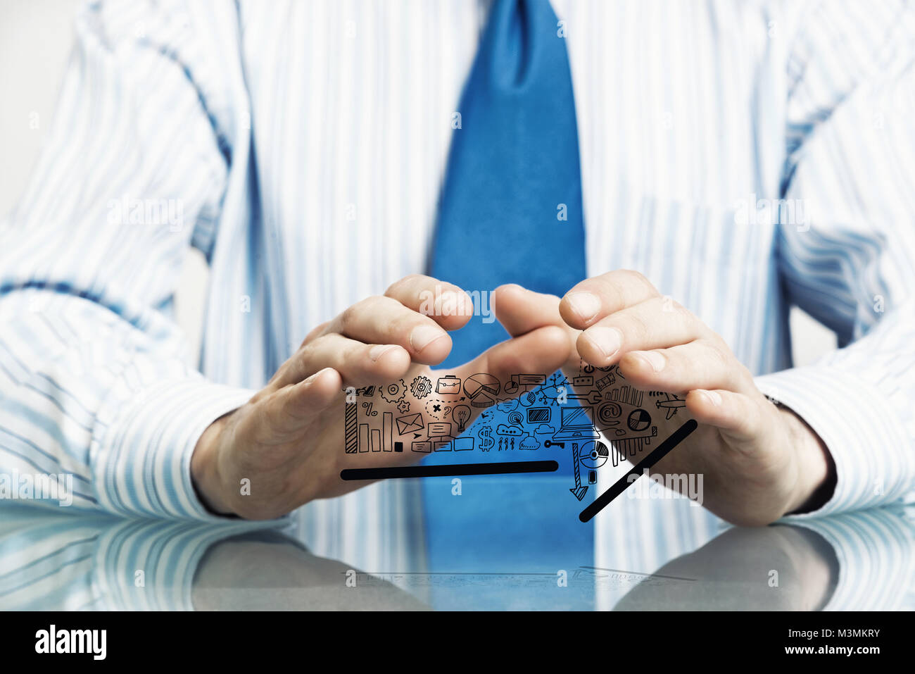 Protect your business Stock Photo - Alamy