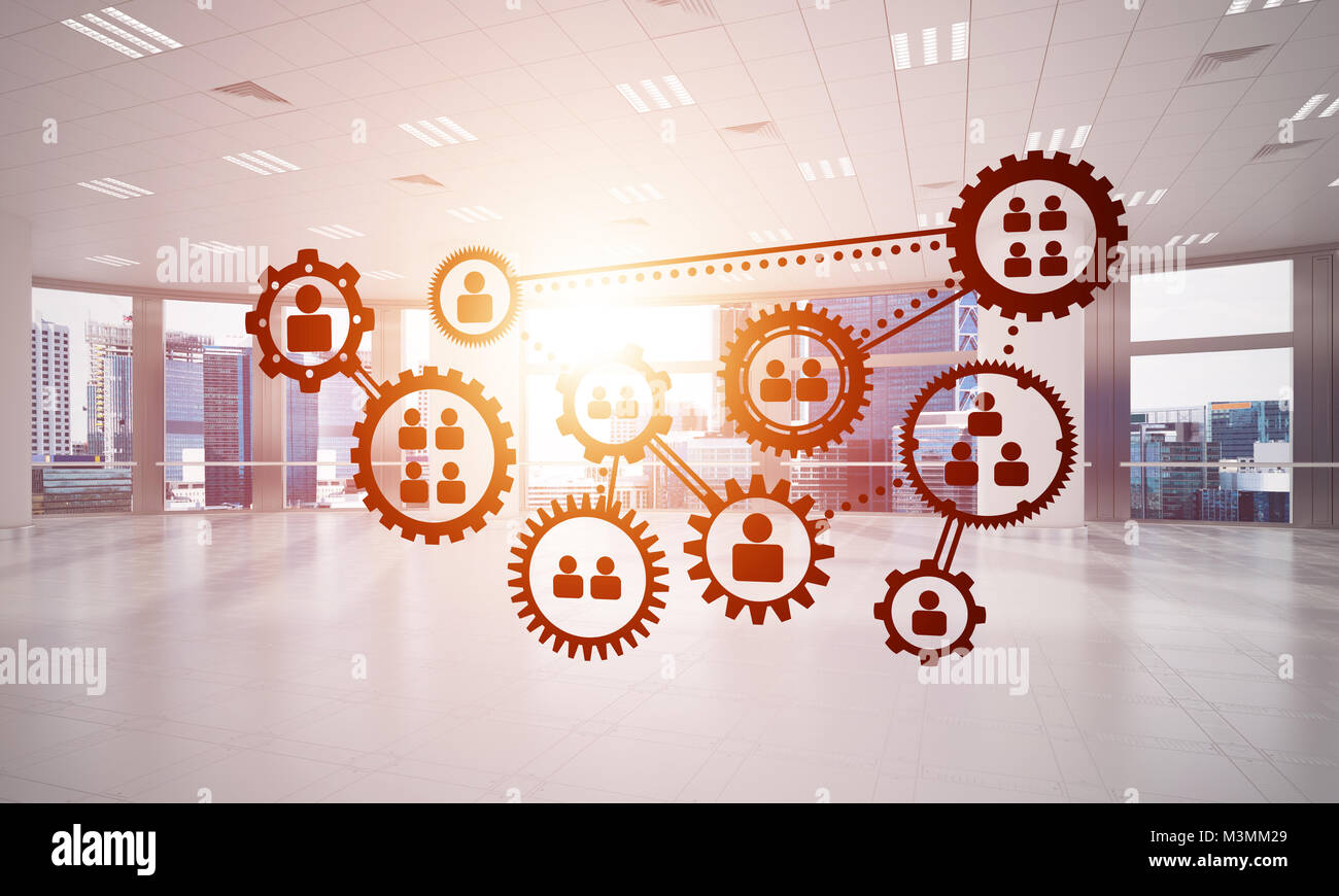 Networking and wireless connection as concept for effective modern ...