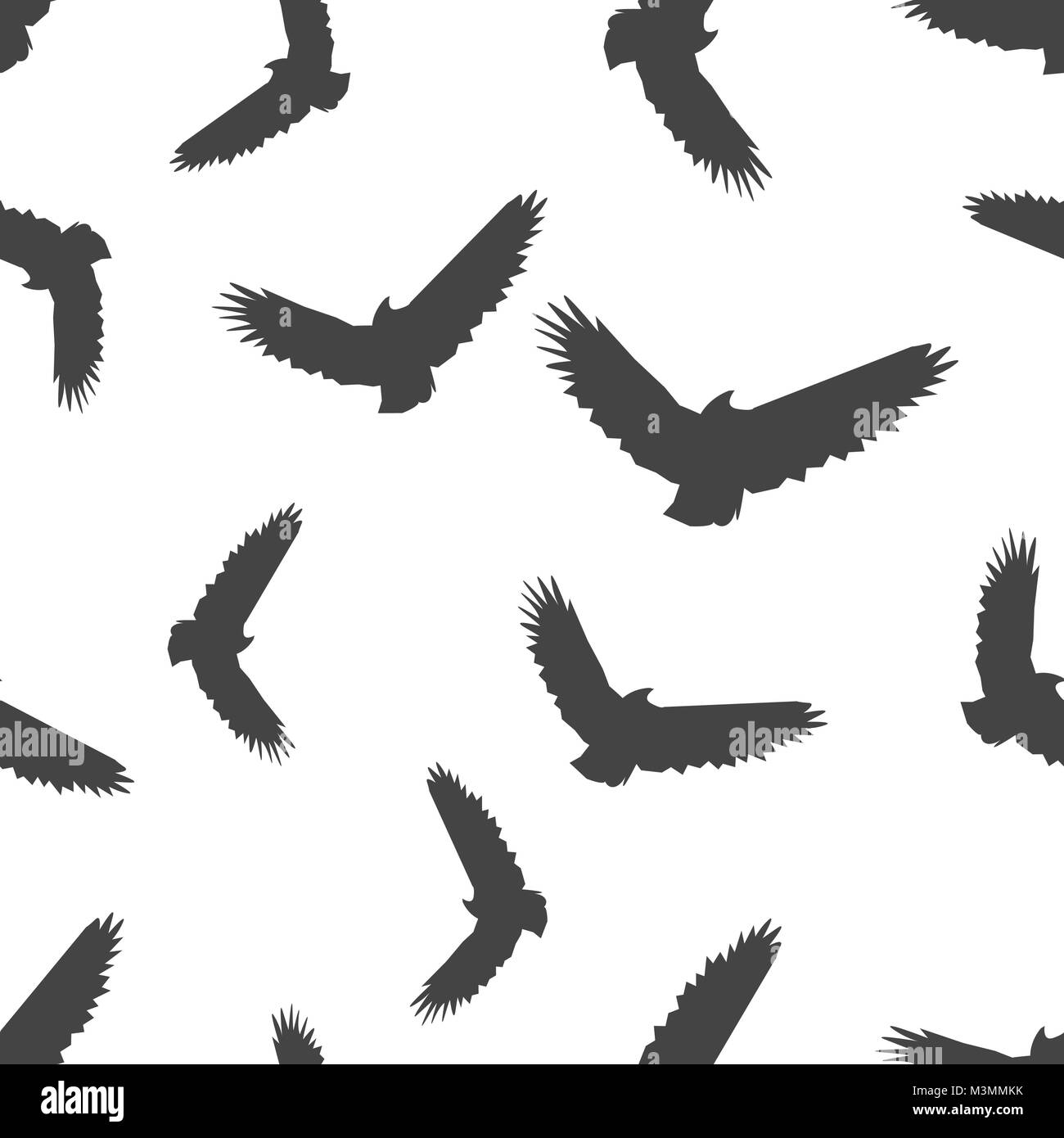 Flying birds seamless pattern background icon. Business flat vector ...