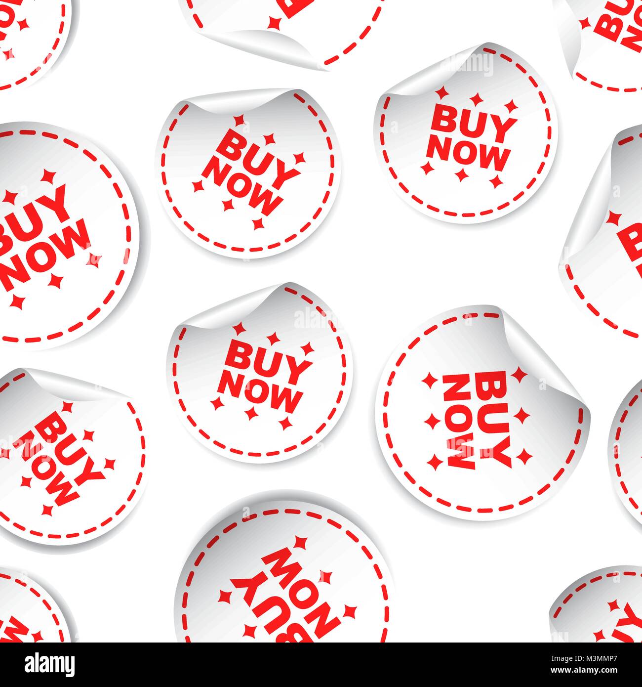 Buy now sticker seamless pattern background icon. Business flat vector ...
