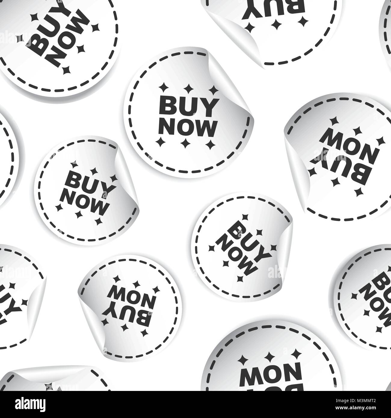 Buy now sticker seamless pattern background icon. Business flat vector ...