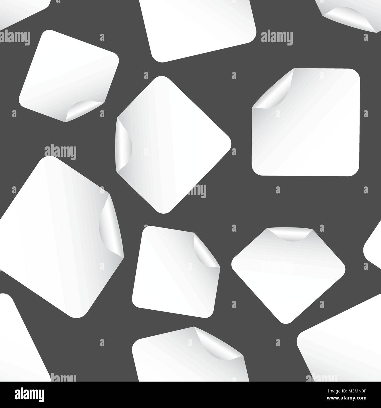 Blank stickers seamless pattern background. Empty promotional labels ...