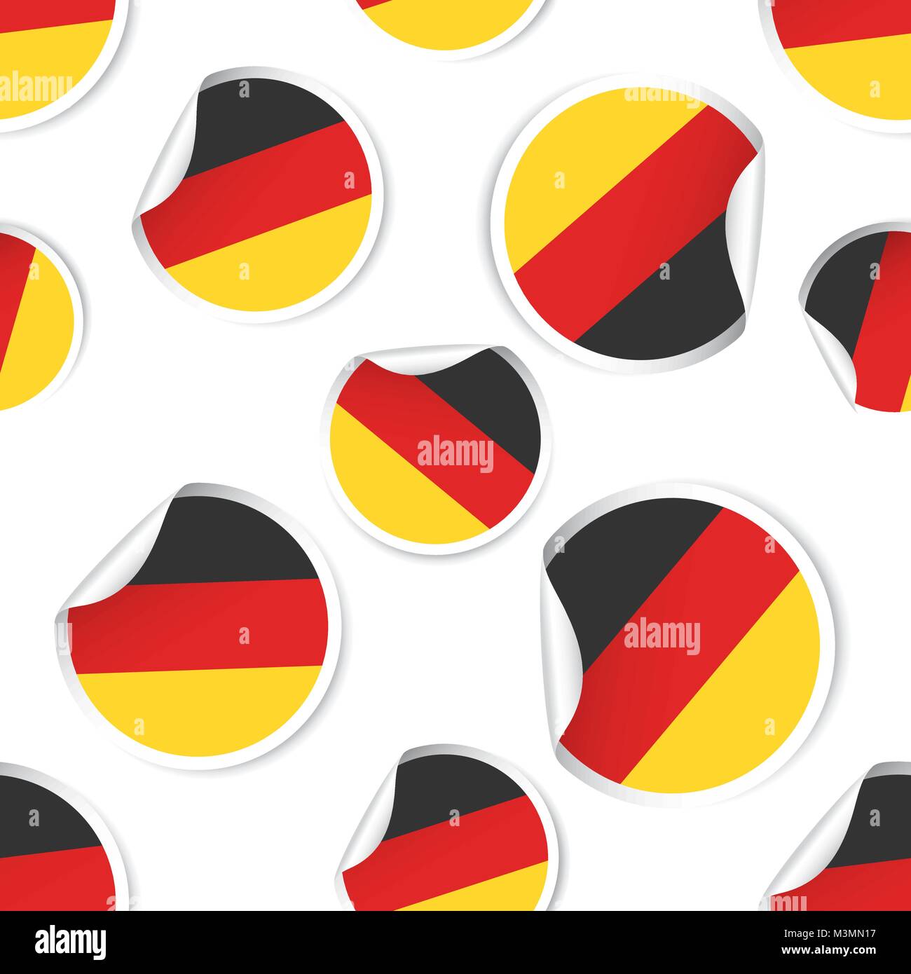 Germany flag sticker seamless pattern background. Business concept ...