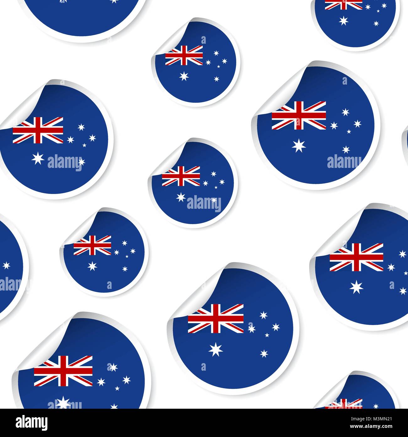 Australia flag sticker seamless pattern background. Business concept ...