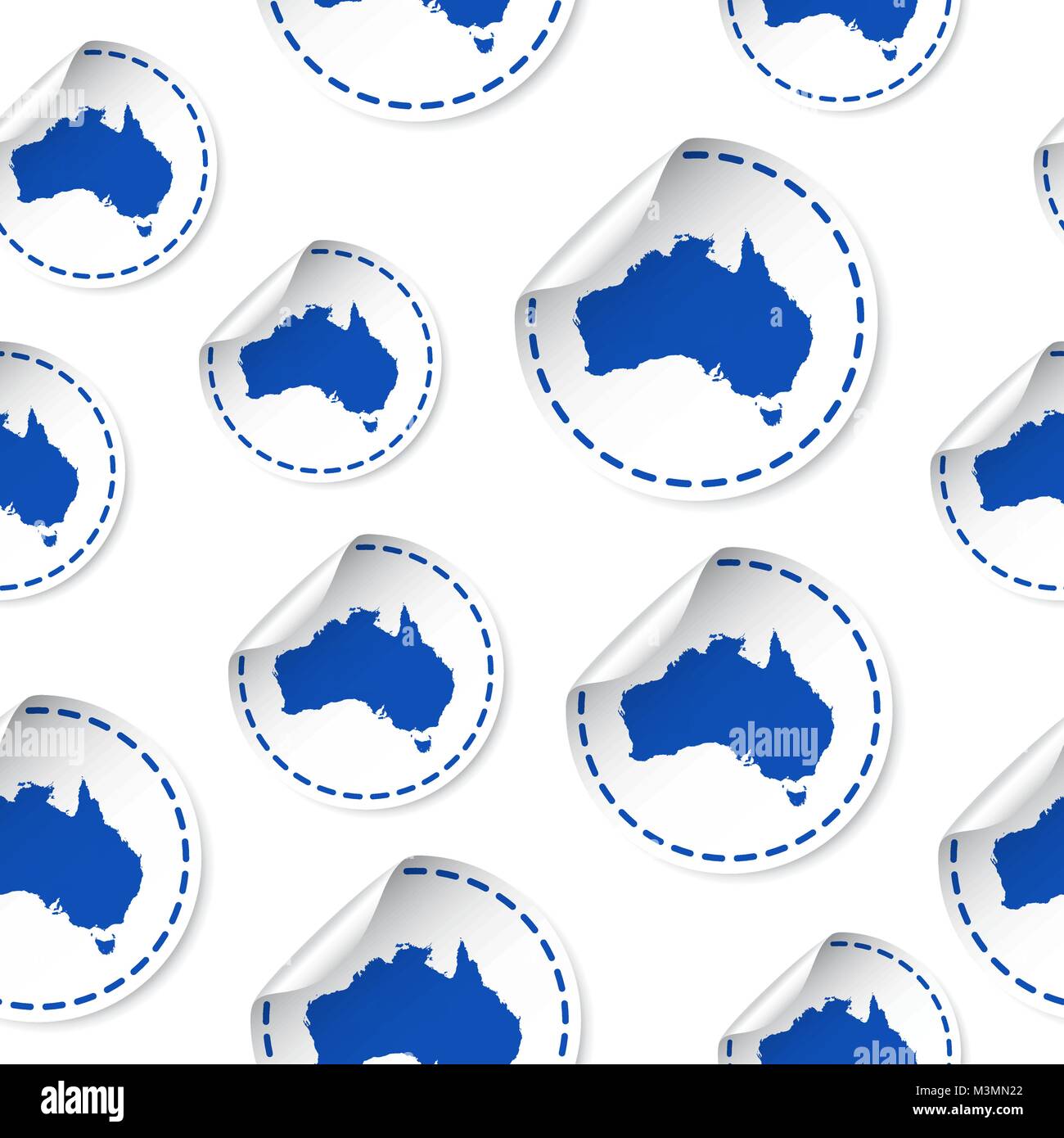 Australia map sticker seamless pattern background. Business concept ...