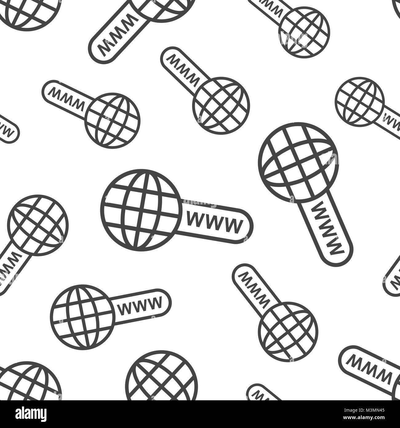 Go to web seamless pattern background icon. Business flat vector ...