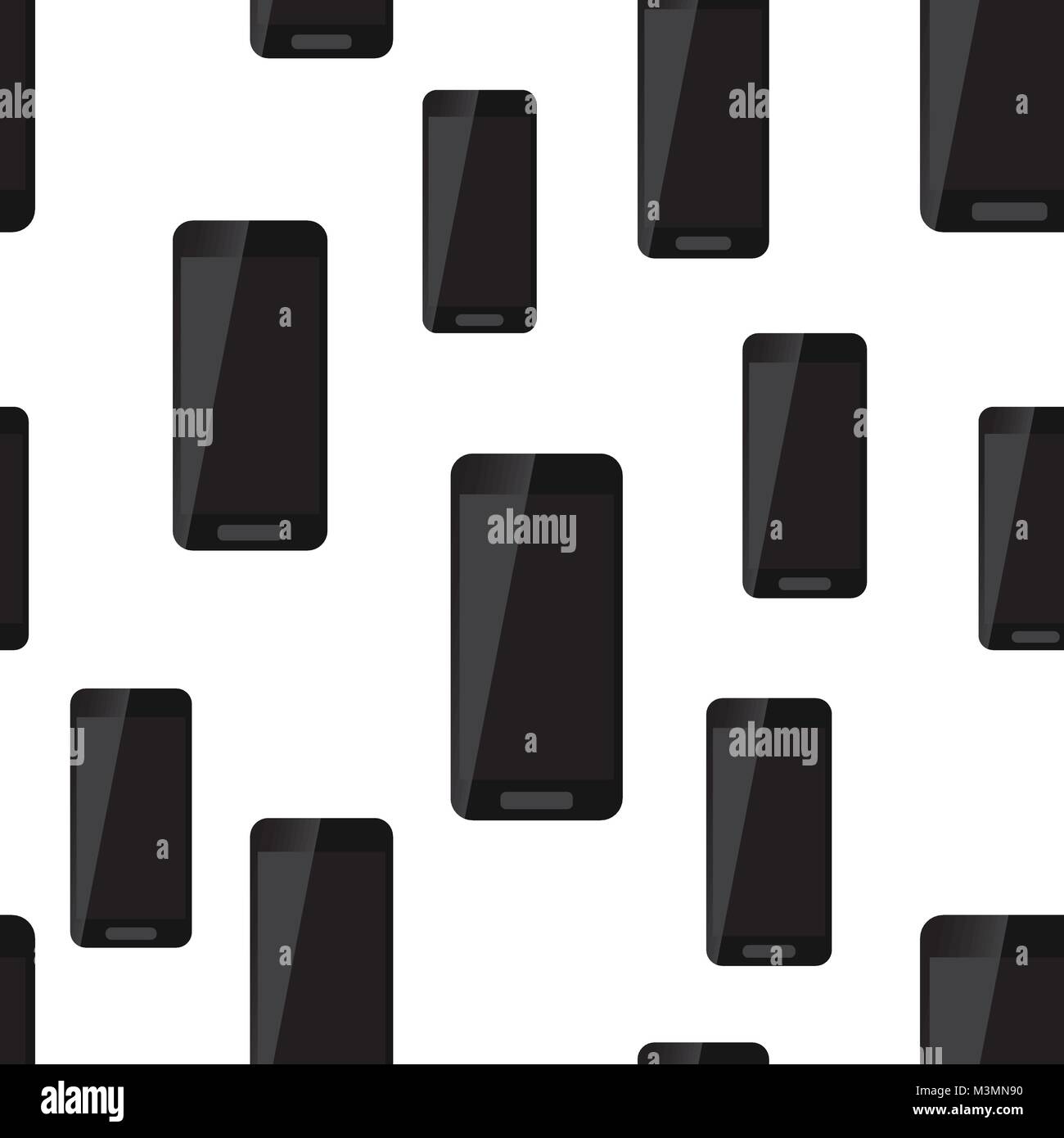 Smartphone seamless pattern background. Business flat vector ...