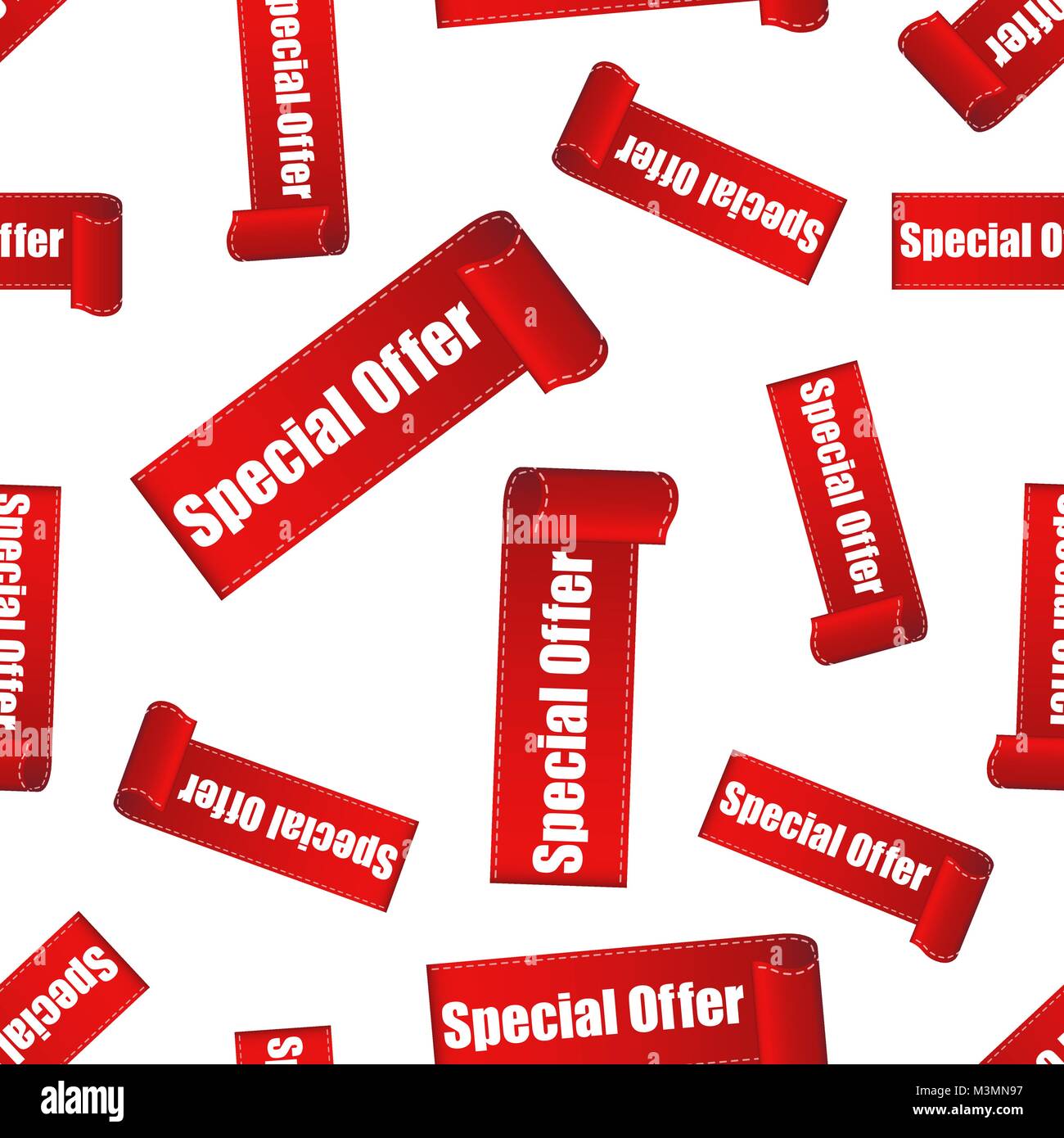 Special offer sticker seamless pattern background. Business flat vector ...