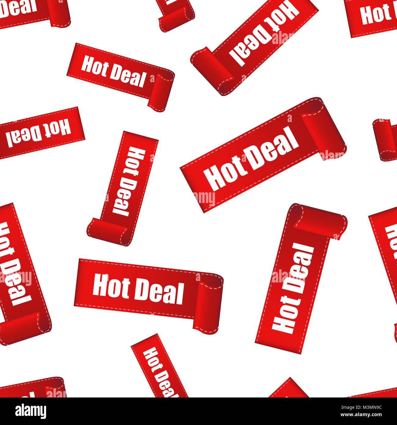 Hot deal sticker seamless pattern background. Business flat vector ...