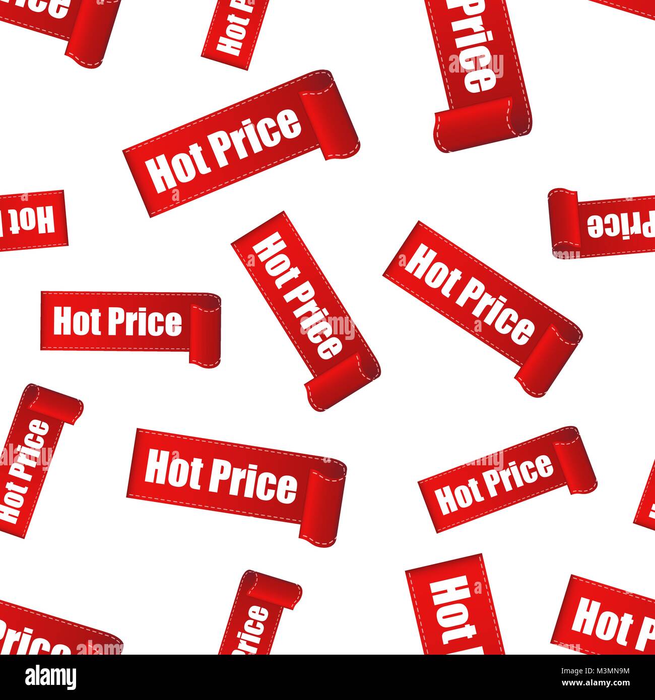 Hot price sticker seamless pattern background. Business flat vector ...
