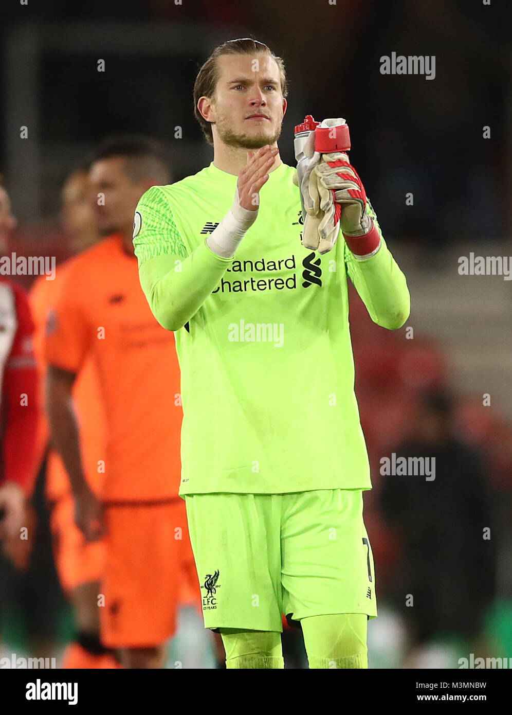 Liverpool goalkeeper Loris Karius after the final whistle during the ...