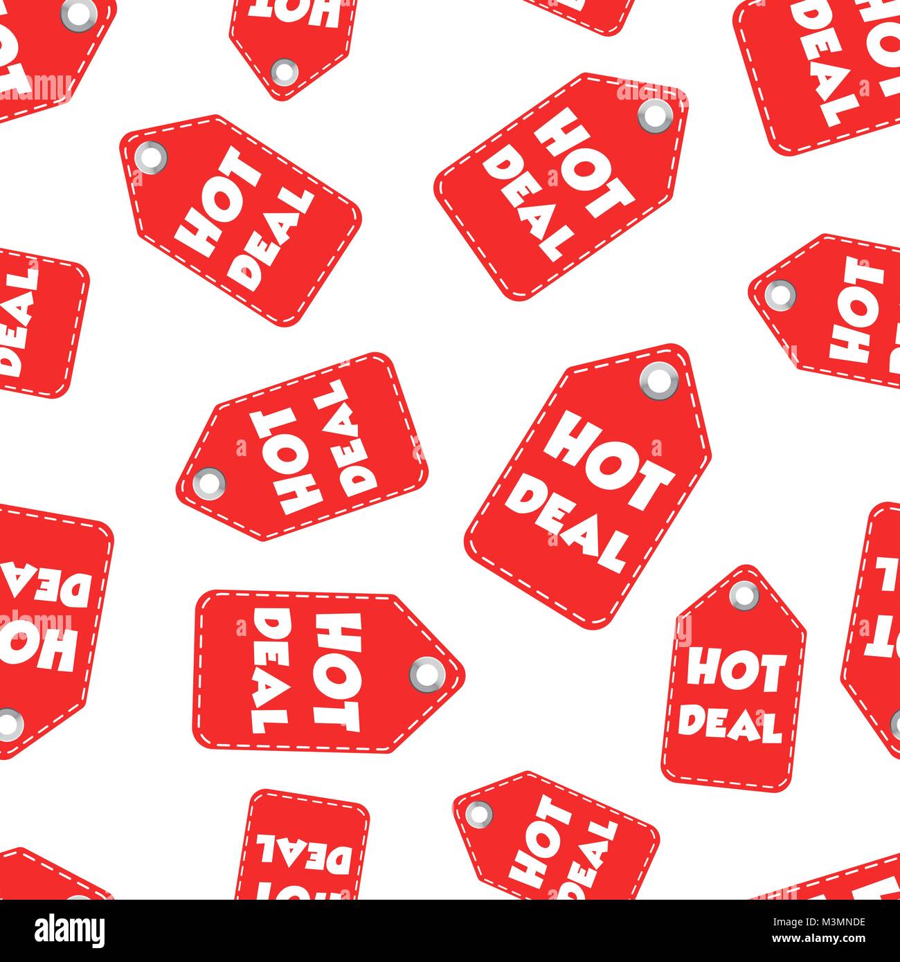 Hot deal hang tag seamless pattern background. Business flat vector ...