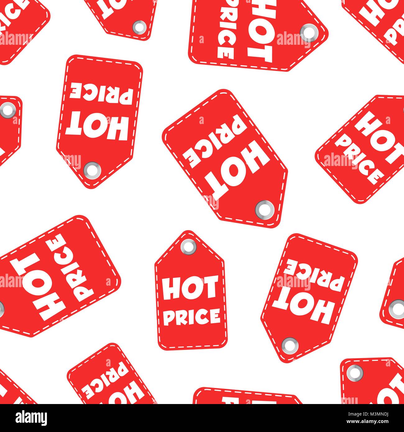 Hot price hang tag seamless pattern background. Business flat vector ...
