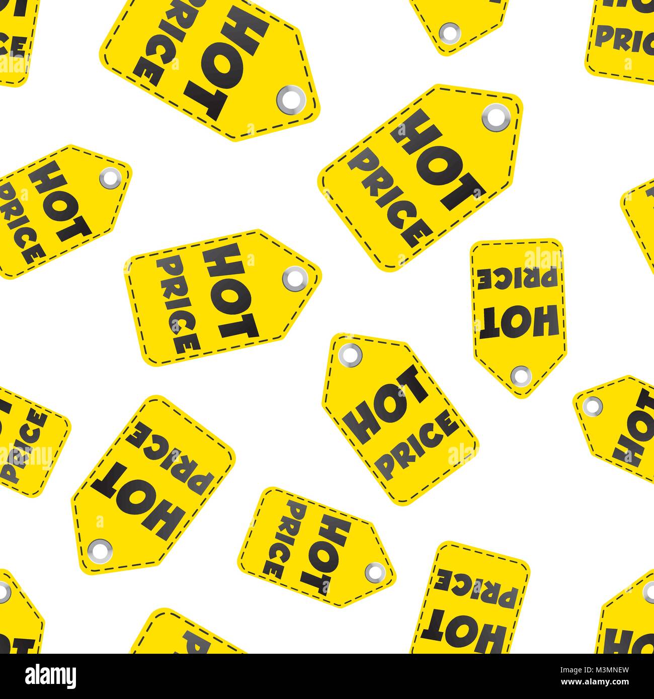 Hot price hang tag seamless pattern background. Business flat vector ...