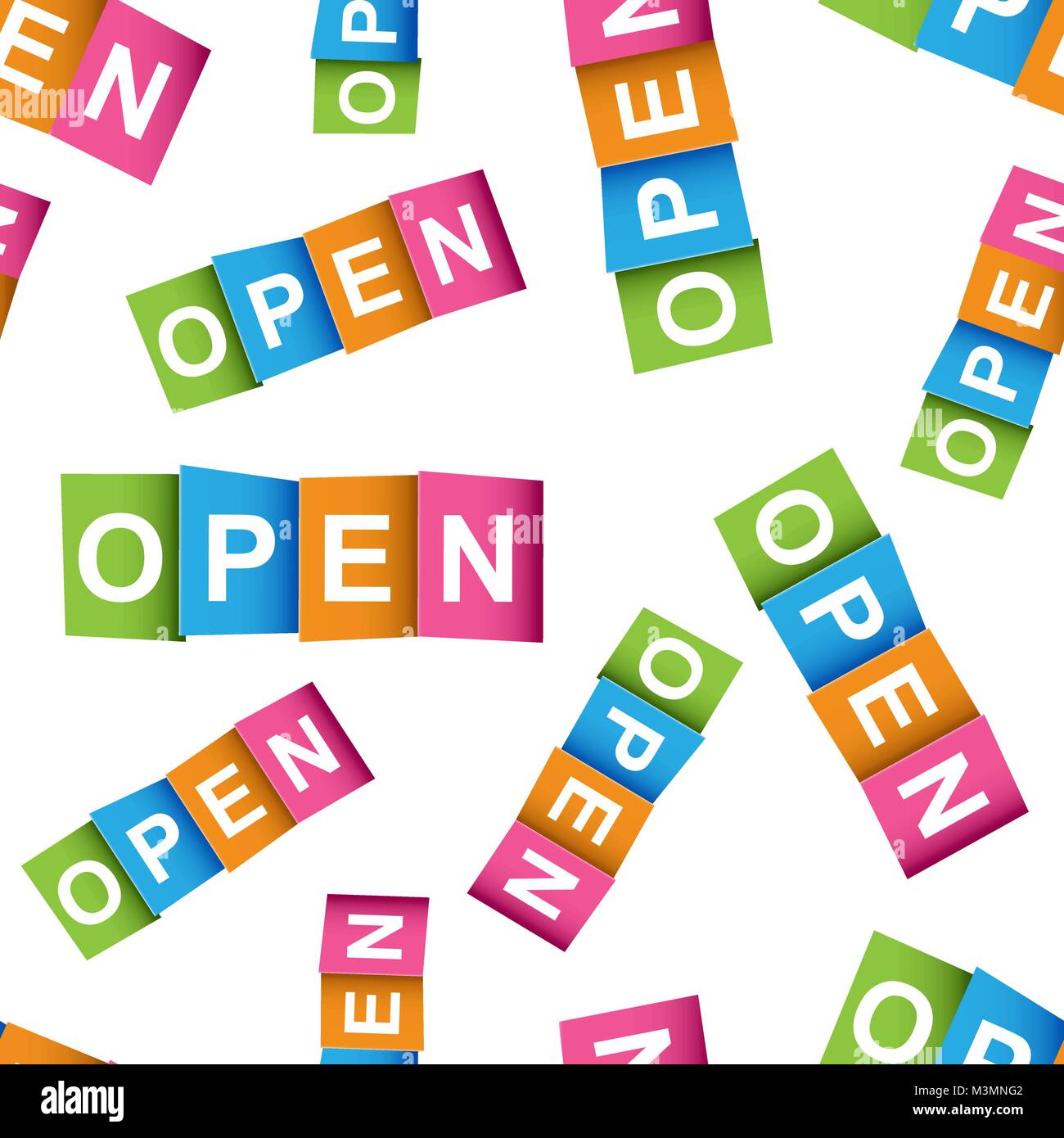 Open card seamless pattern background. Business flat vector ...