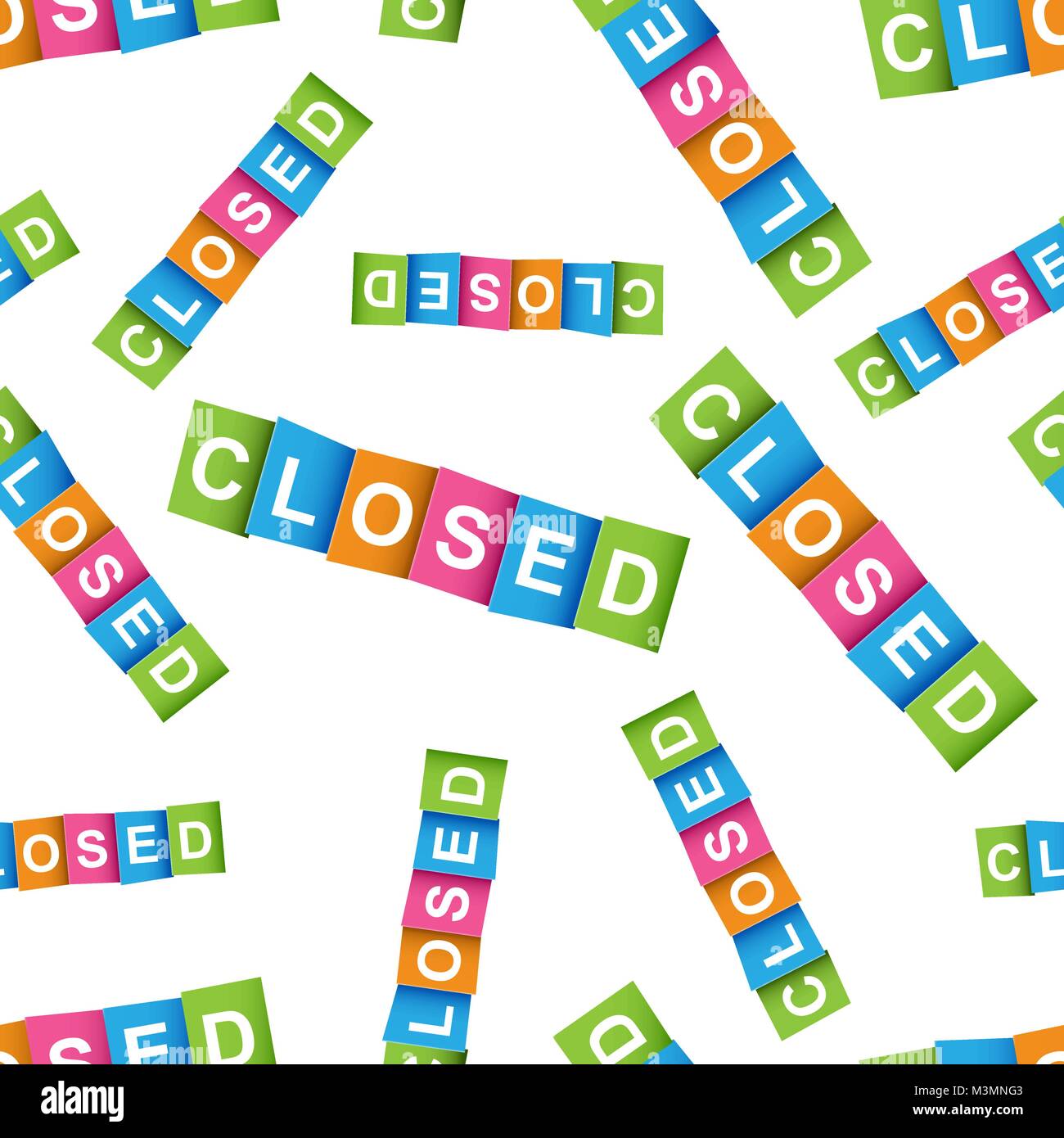 Closed card seamless pattern background. Business flat vector ...