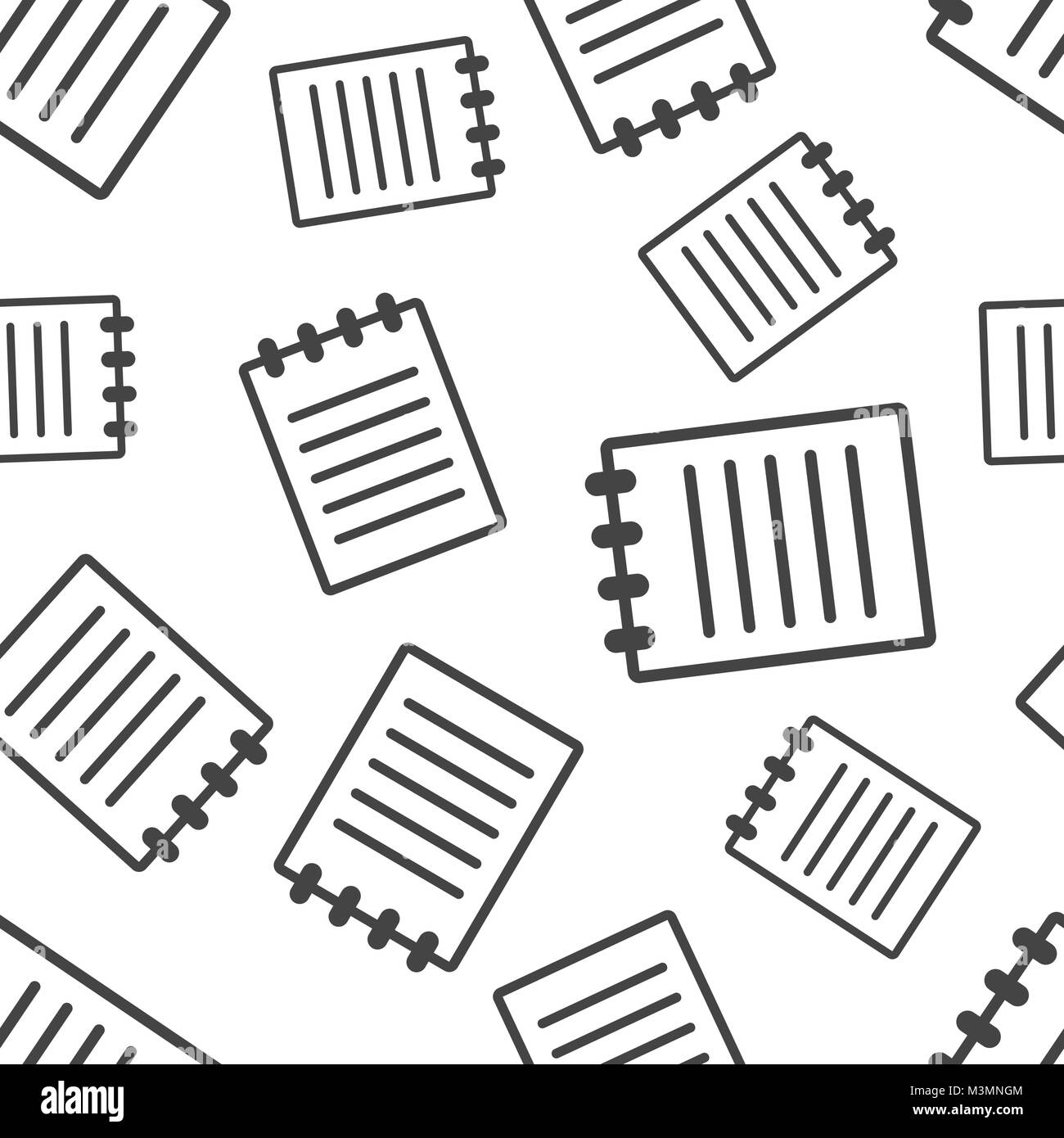 Document seamless pattern background. Business flat vector illustration ...