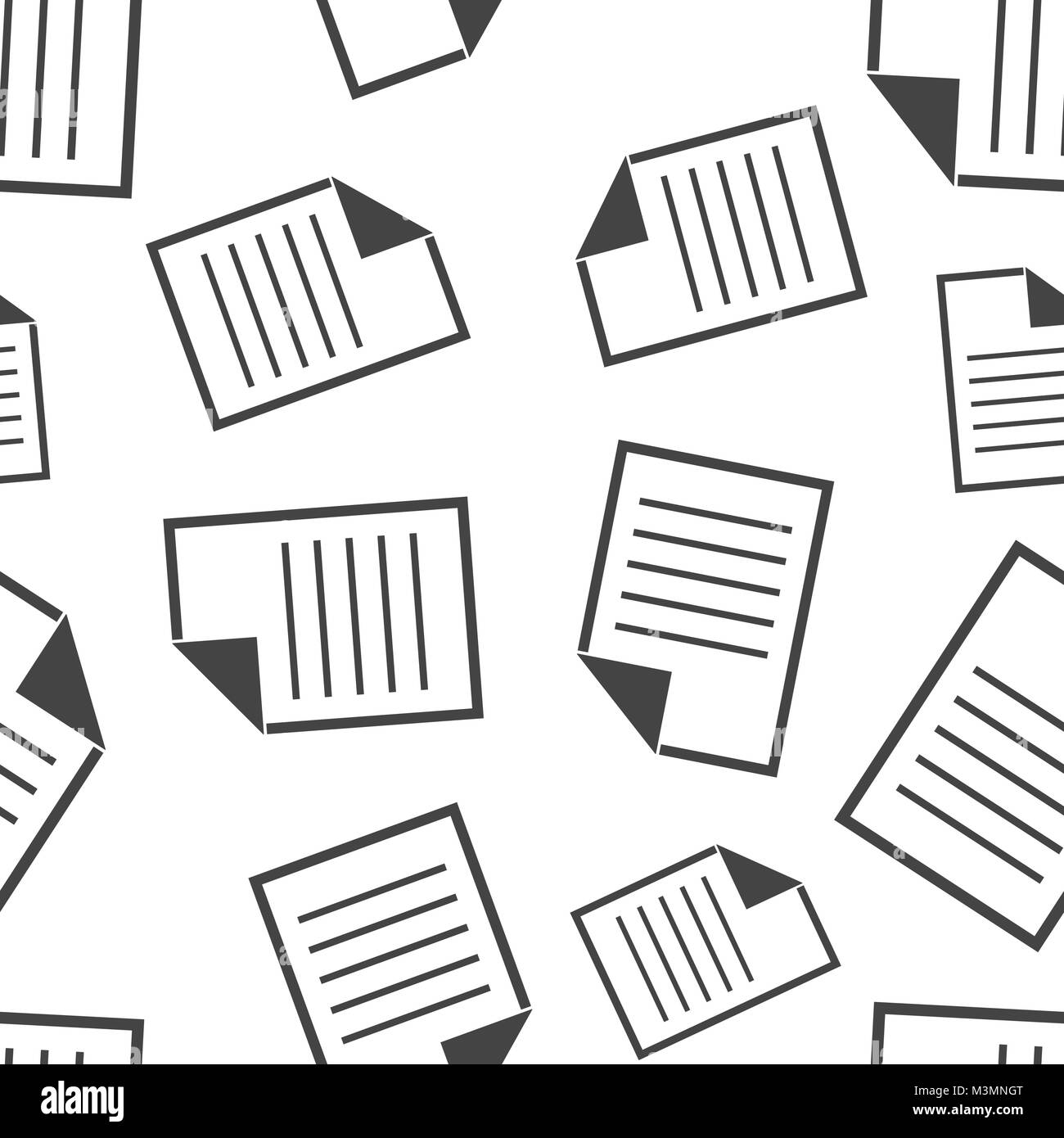 Document seamless pattern background. Business flat vector illustration ...