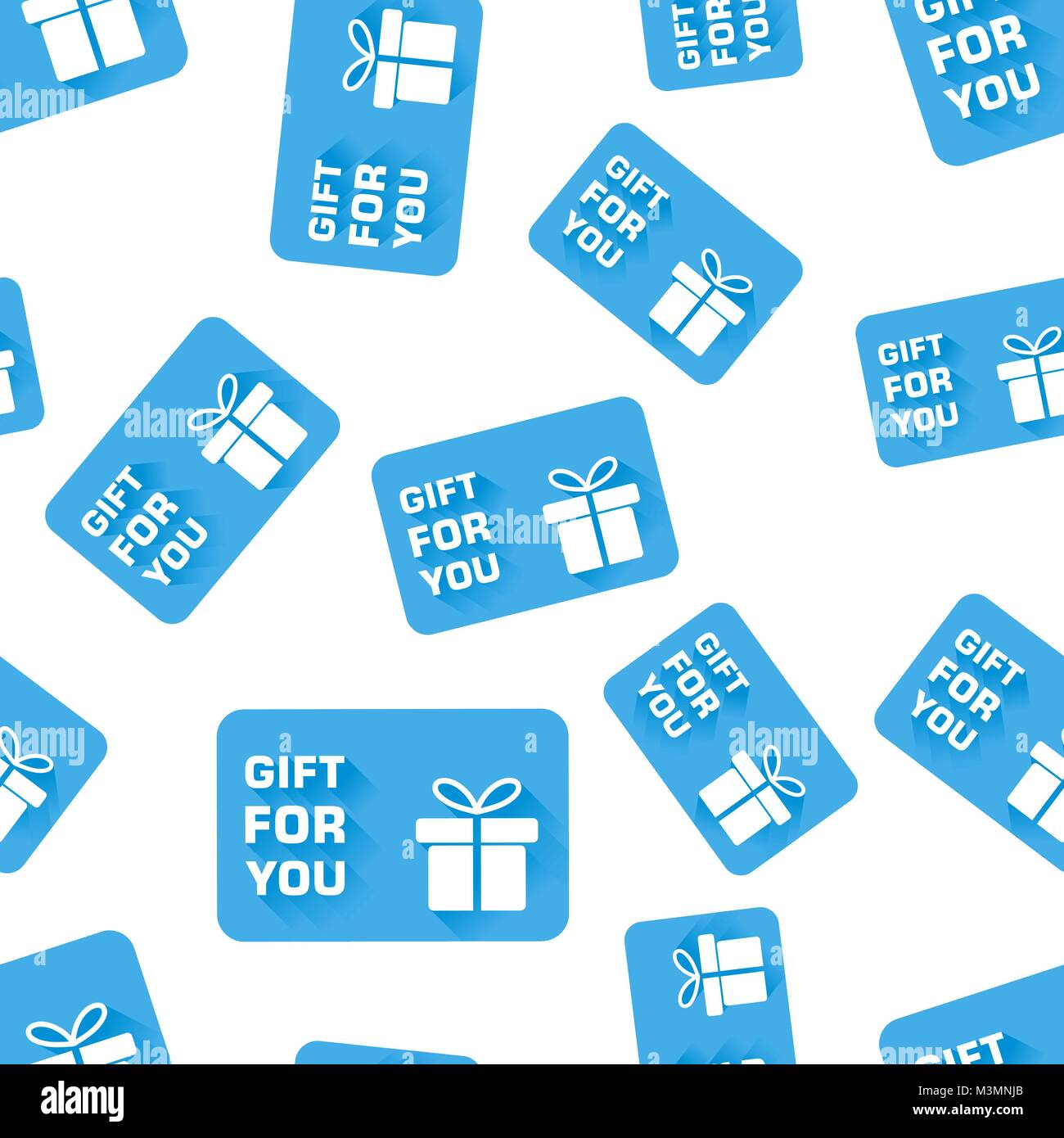 Gift card seamless pattern background. Business flat vector ...