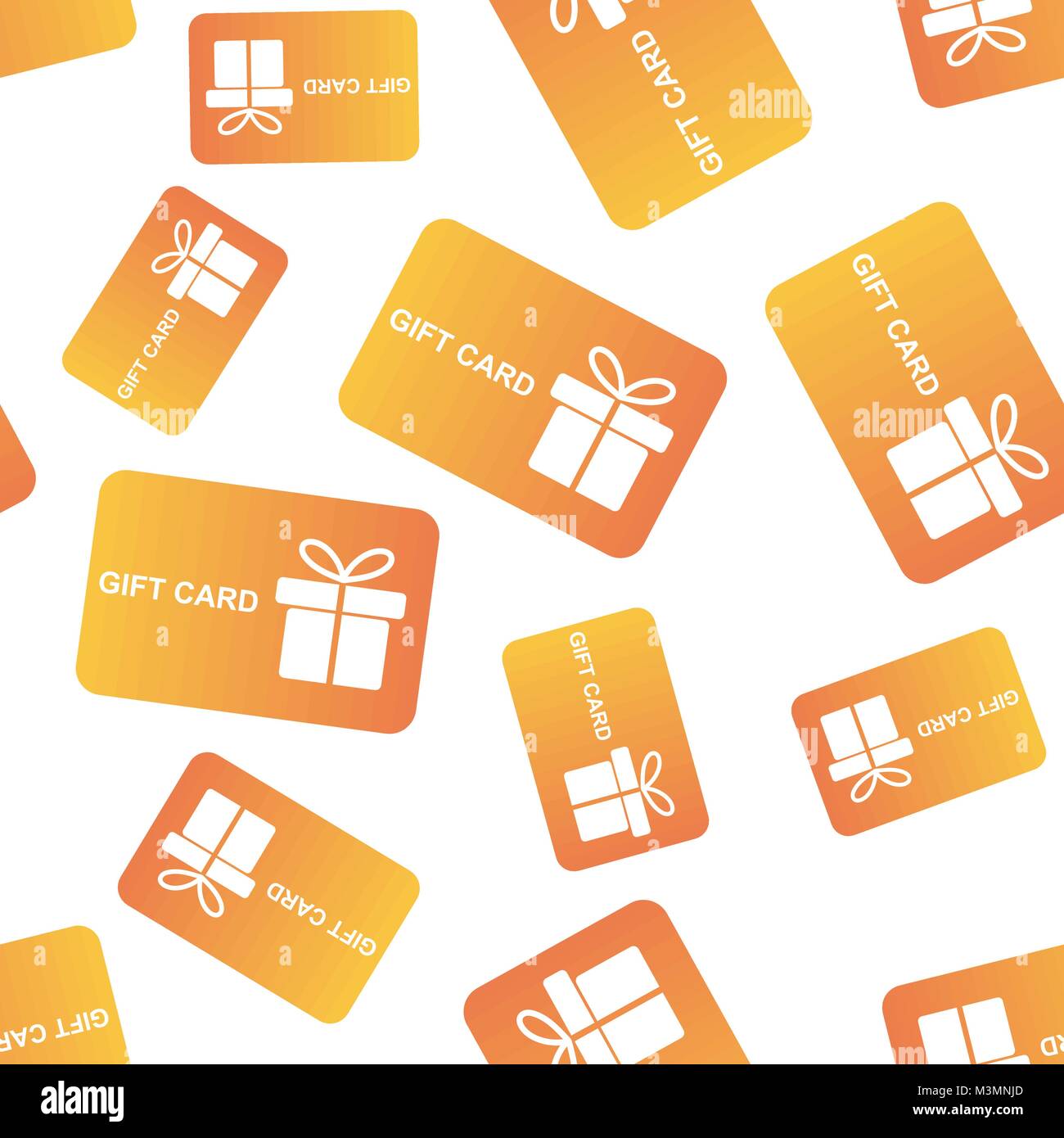 Gift card seamless pattern background. Business flat vector ...