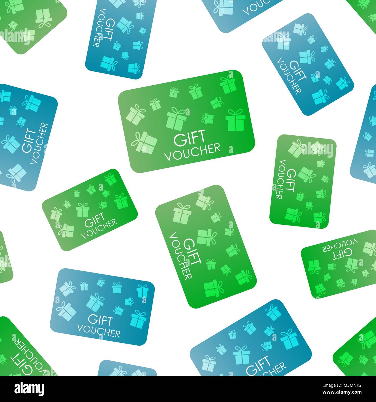 Gift voucher seamless pattern background. Business flat vector ...