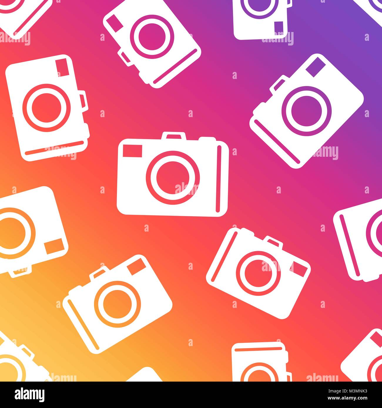 Camera seamless pattern background. Business flat vector illustration ...