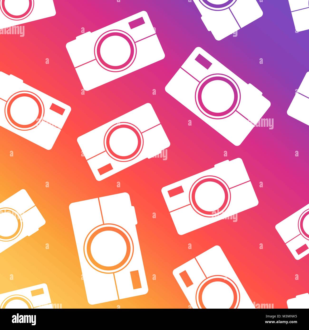 Camera seamless pattern background. Business flat vector illustration ...