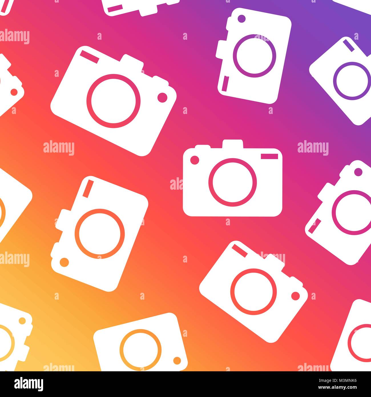 Camera seamless pattern background. Business flat vector illustration ...