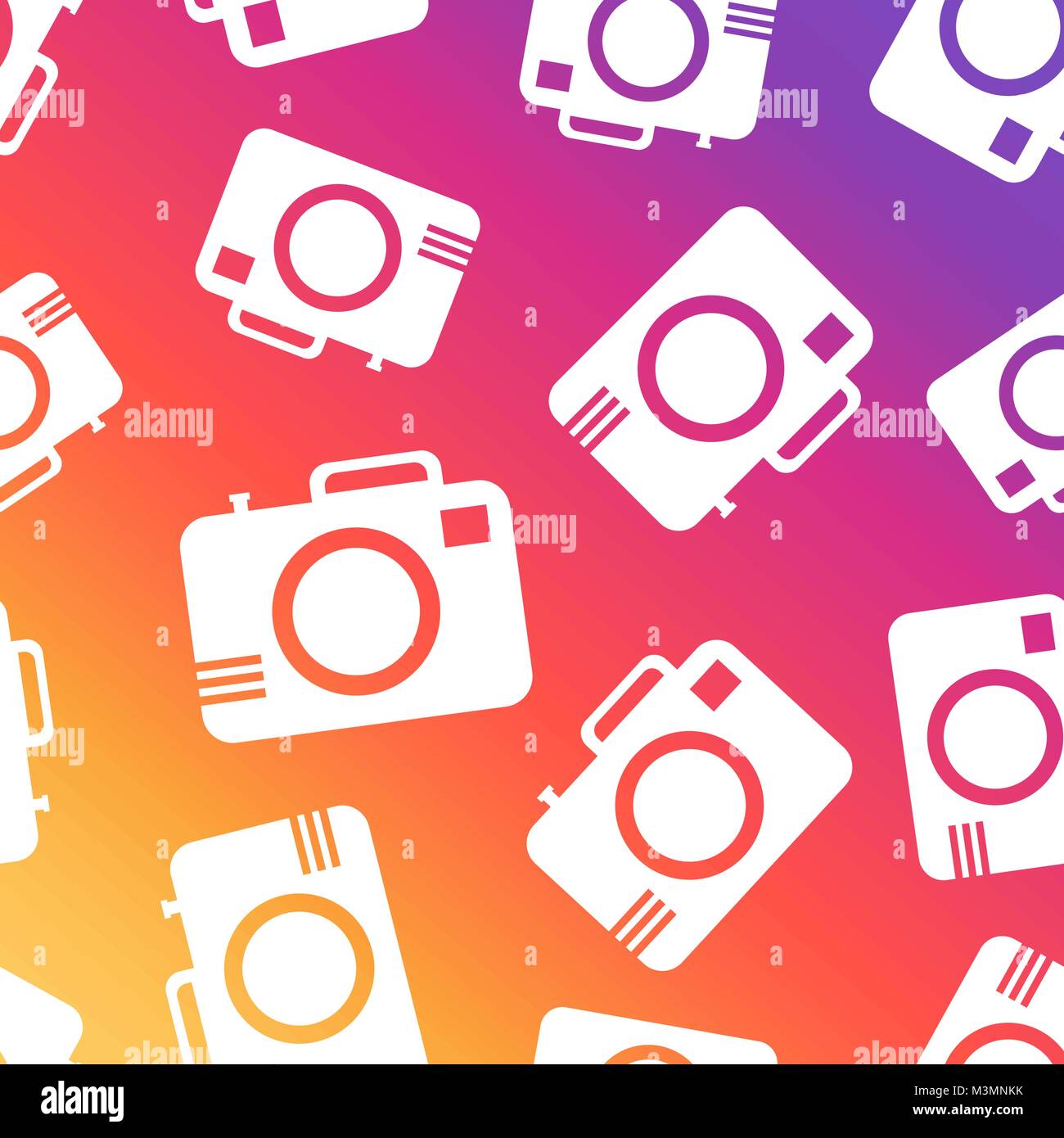 Camera seamless pattern background. Business flat vector illustration ...