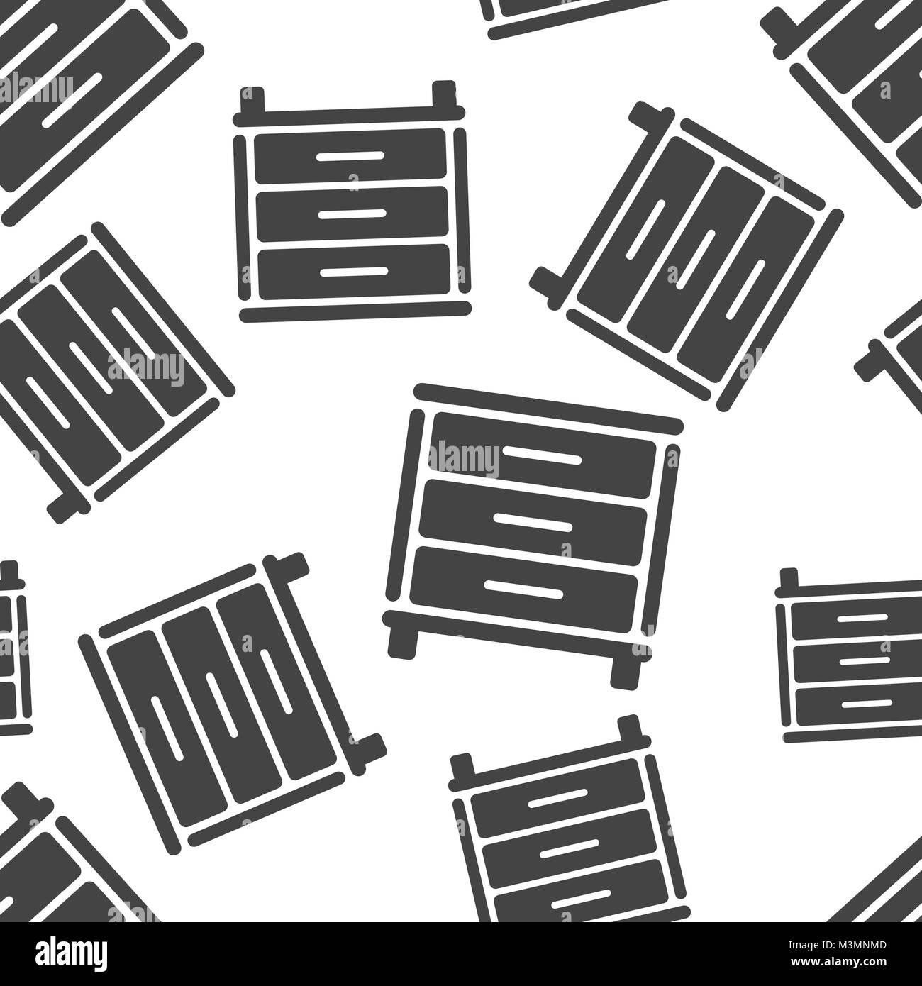 Cupboard seamless pattern background. Business flat vector illustration ...