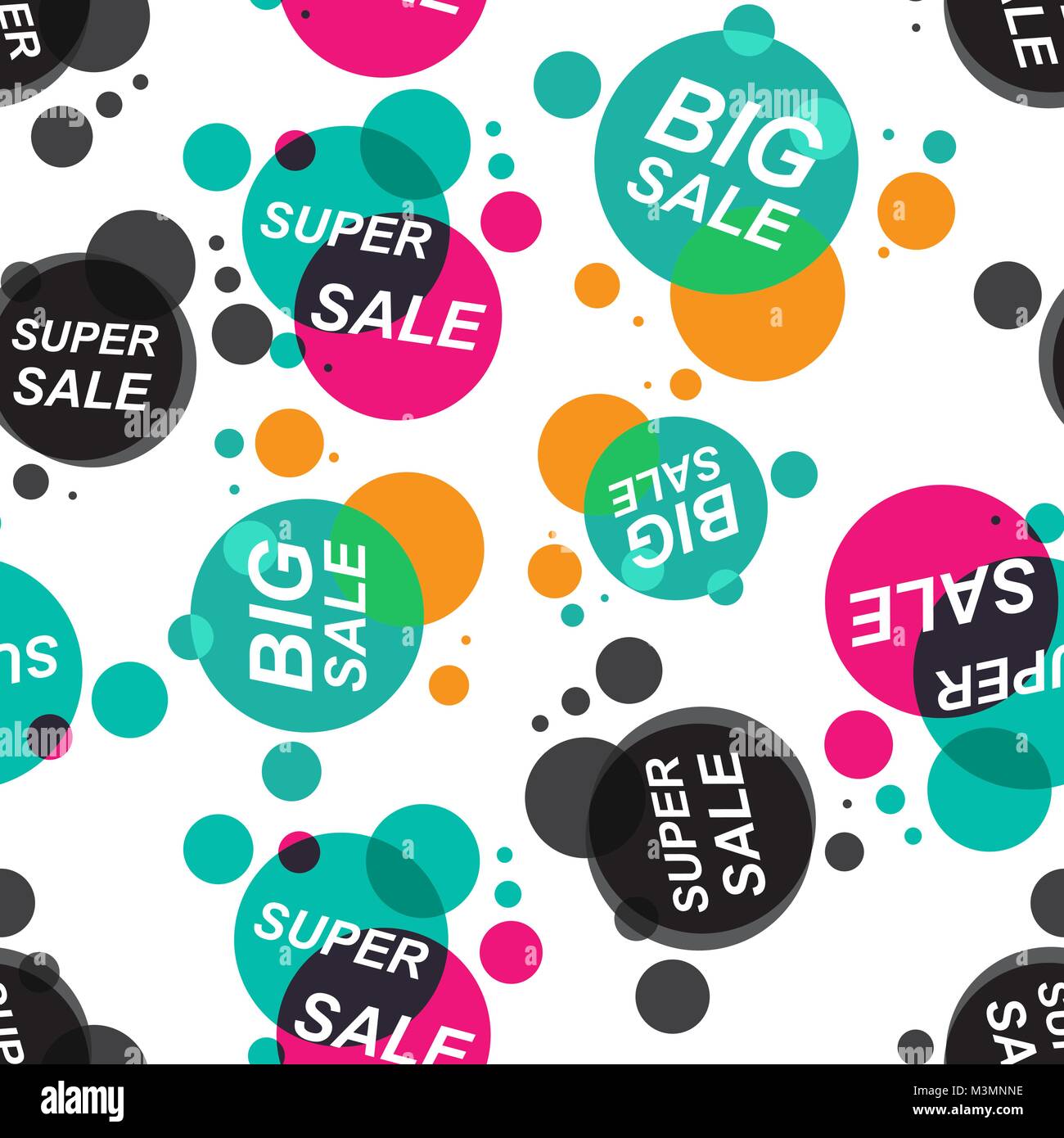 Sale stickers seamless pattern background. Business flat vector ...