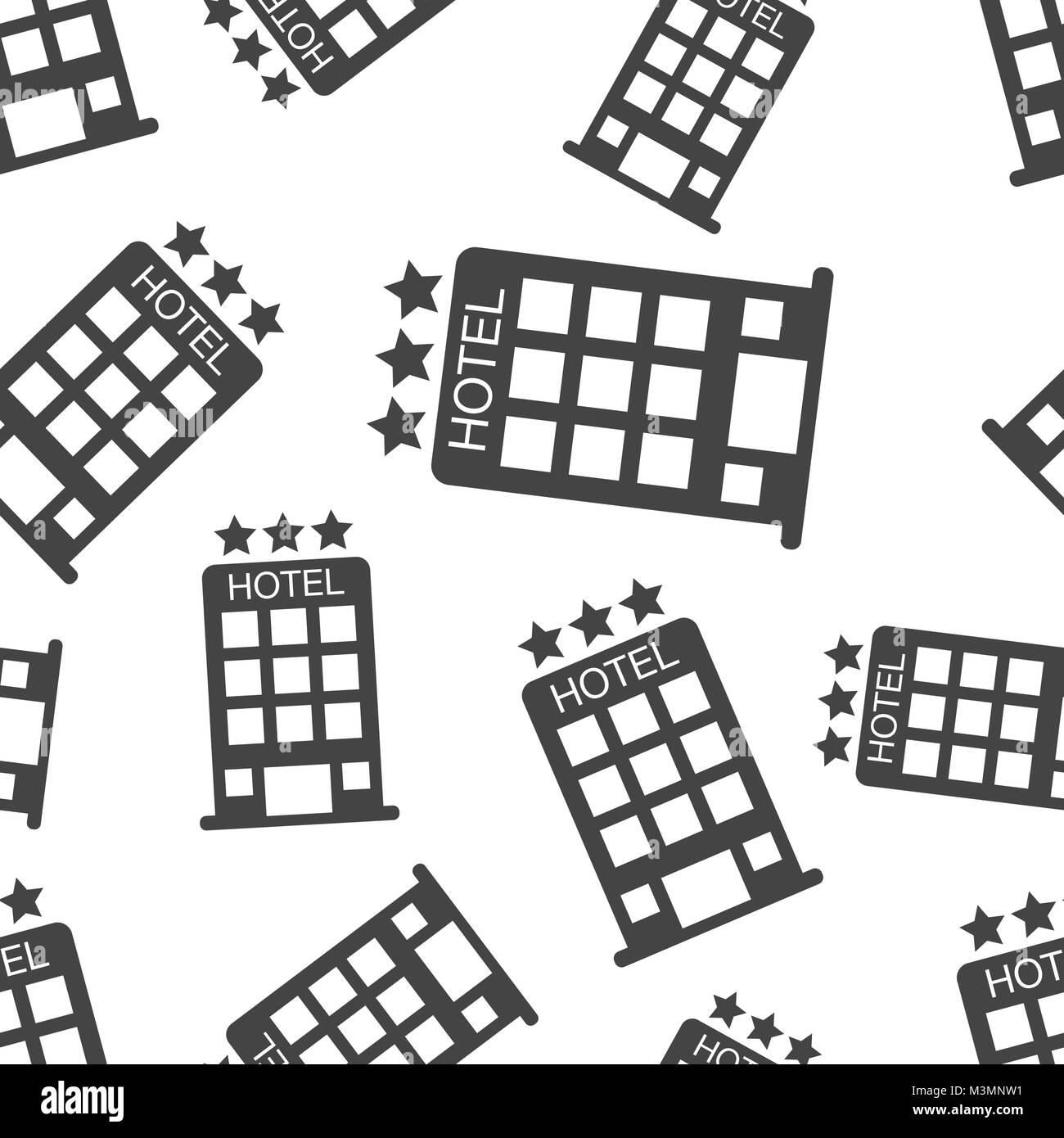 Hotel seamless pattern background. Business flat vector illustration ...