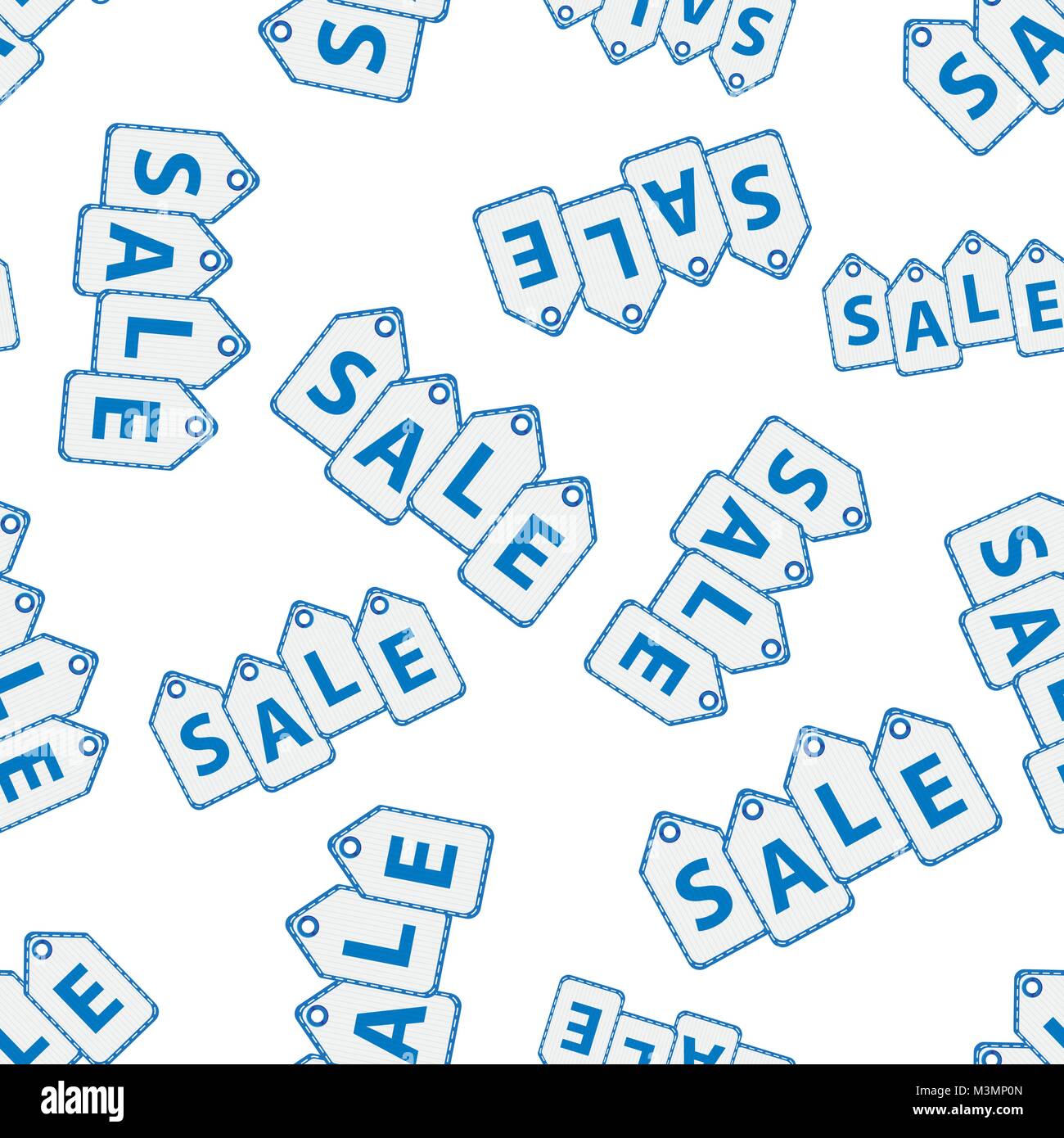 Sale hanging price tag seamless pattern background. Business flat ...