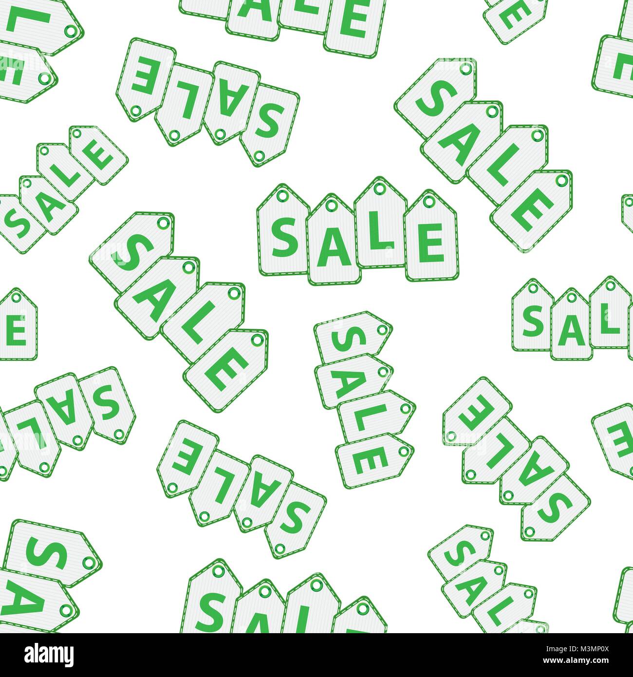 Sale hanging price tag seamless pattern background. Business flat ...