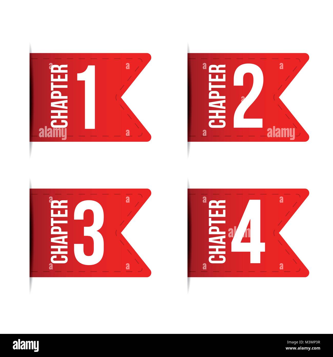 Chapter bookmark icon set Stock Vector Image & Art - Alamy