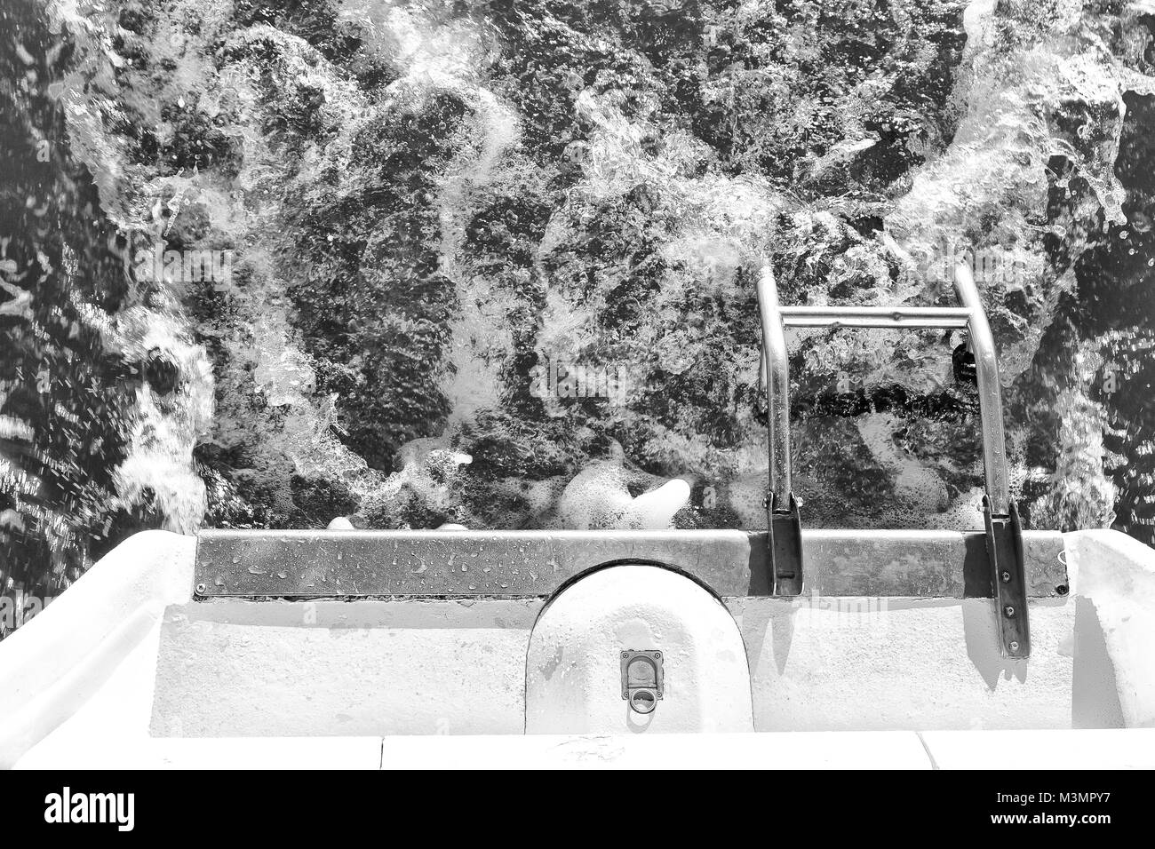 in australia ocean the rear of a catamaran yacht and sea Stock Photo ...