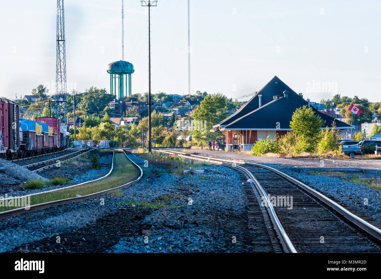 Arriving in Sudbury, Ontario by rail Stock Photo - Alamy