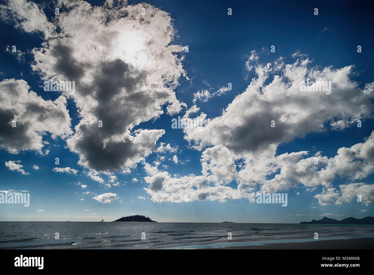in australia beach and the clouds in the sky with sunlight Stock Photo ...