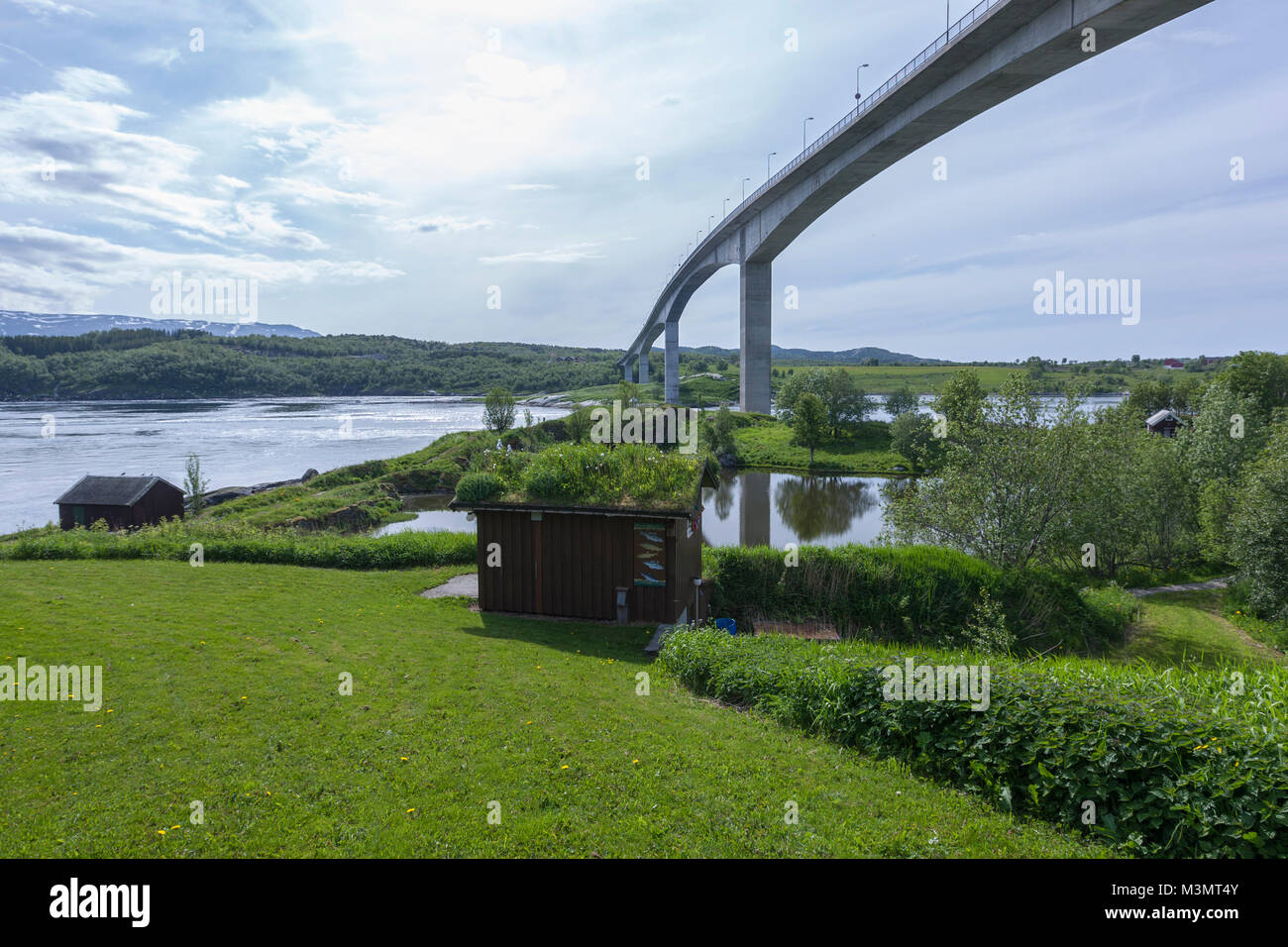 Saltstraumen bridge , a small strait with one of the strongest tidal ...