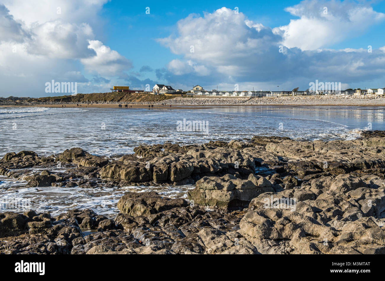 Trecco Bay Porthcawl south Wales on a bright winter day Stock Photo - Alamy