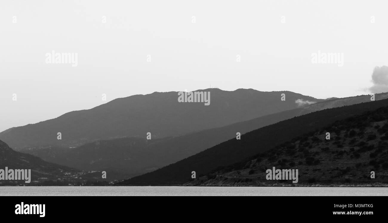 View at sunset Black and White Stock Photos & Images - Alamy