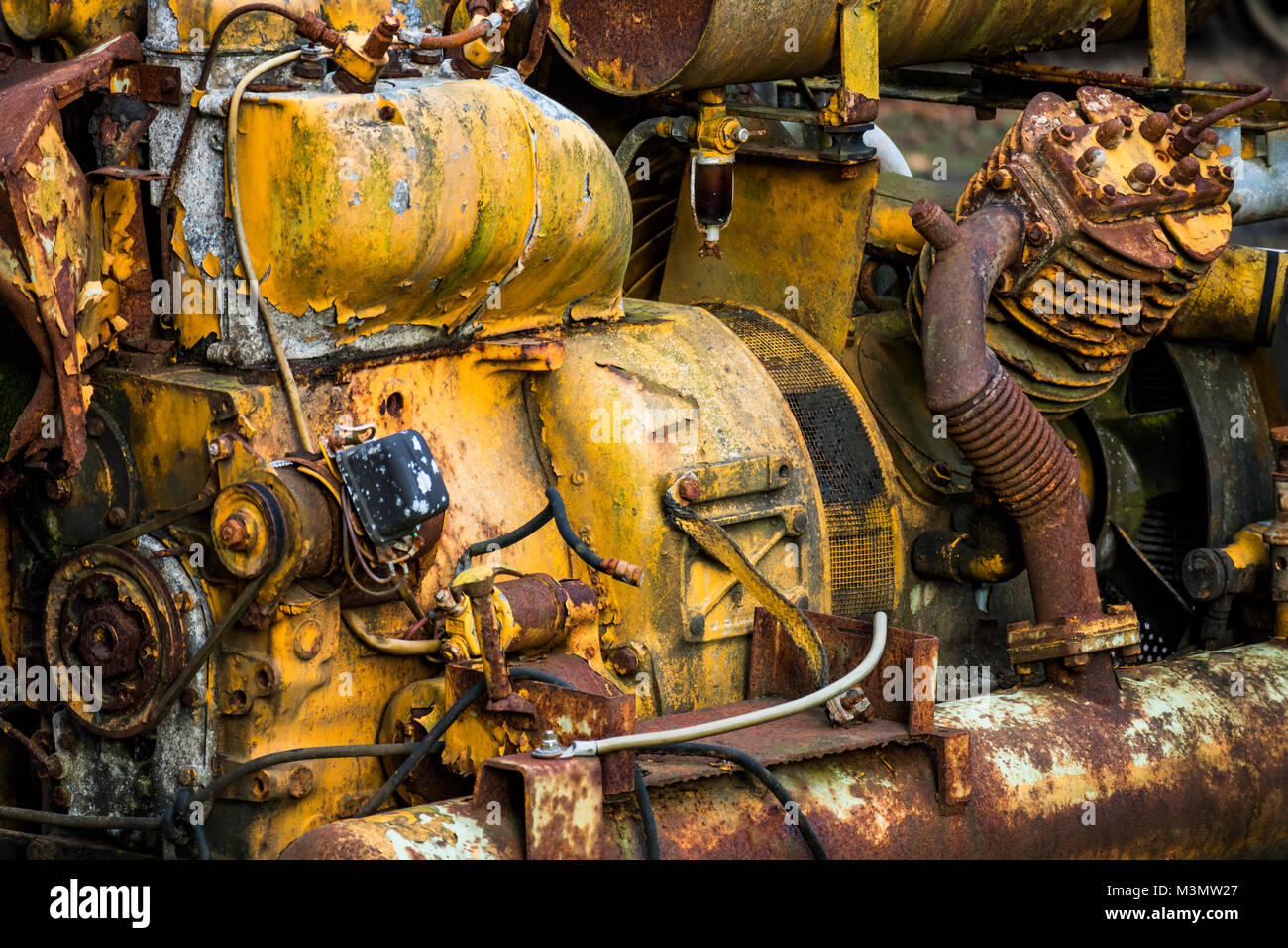 Old rusty engine Stock Photo - Alamy